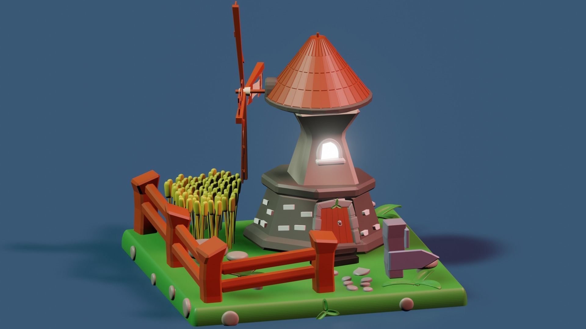 mill village free 3D model | CGTrader