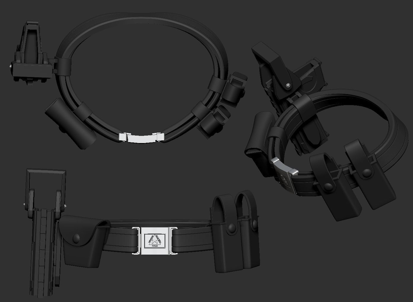 MILITARY POLICE OFFICER WOMAN 3D model 3D printable | CGTrader