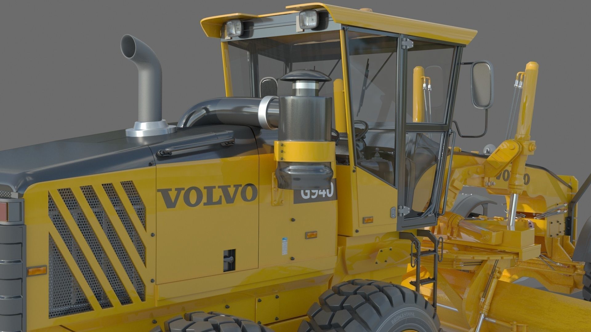 Volvo G940 Grader 3D model | CGTrader