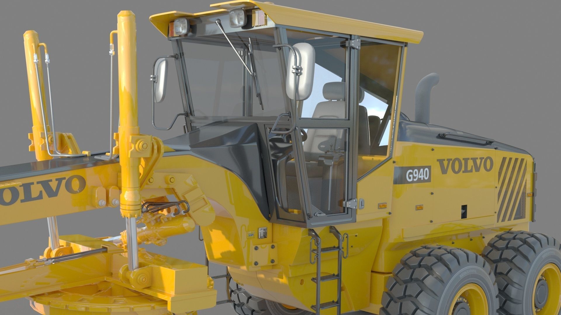 Volvo G940 Grader 3D model | CGTrader