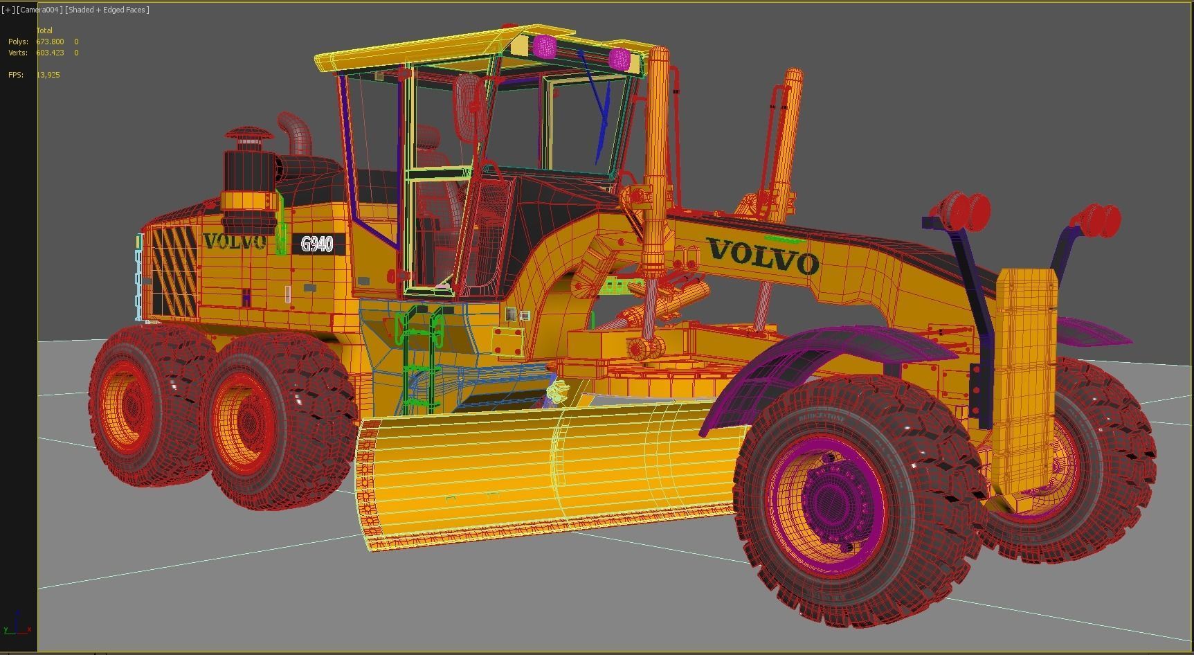 Volvo G940 Grader 3D model | CGTrader