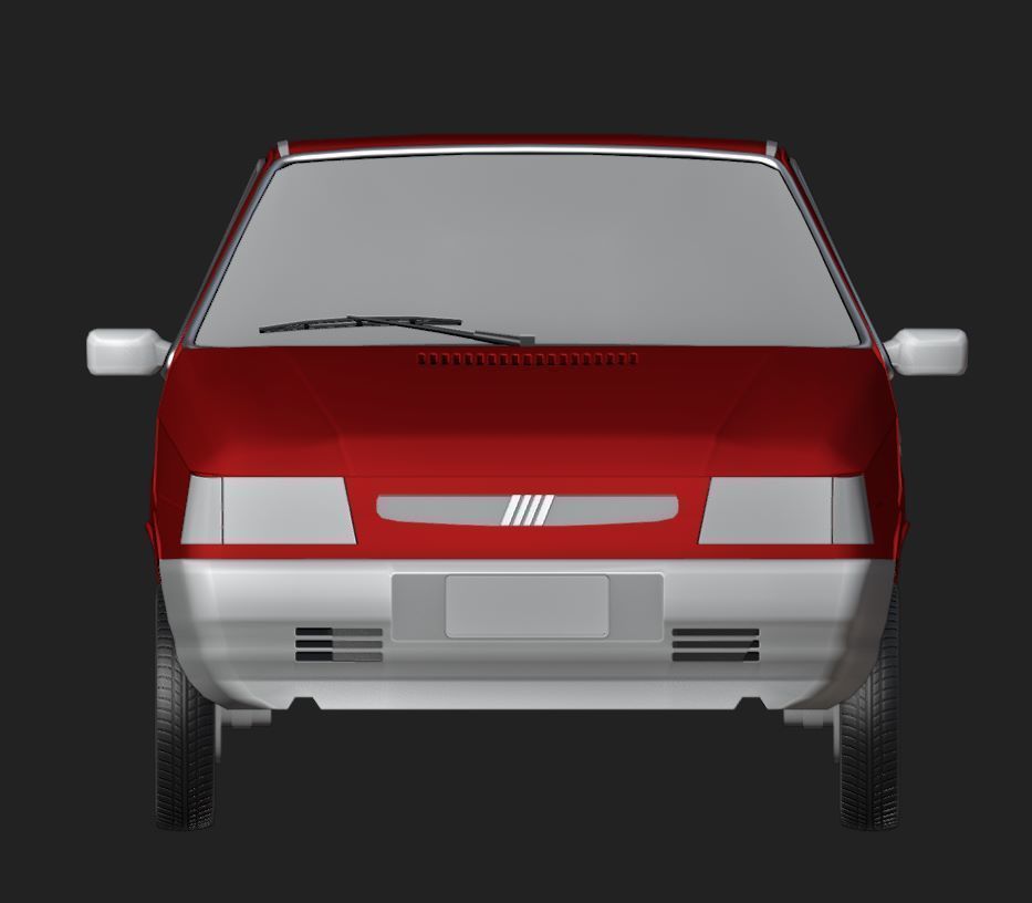 3D model UNO MILLE SMART 2001 - RIGGED CAR MODEL VR / AR / low-poly ...