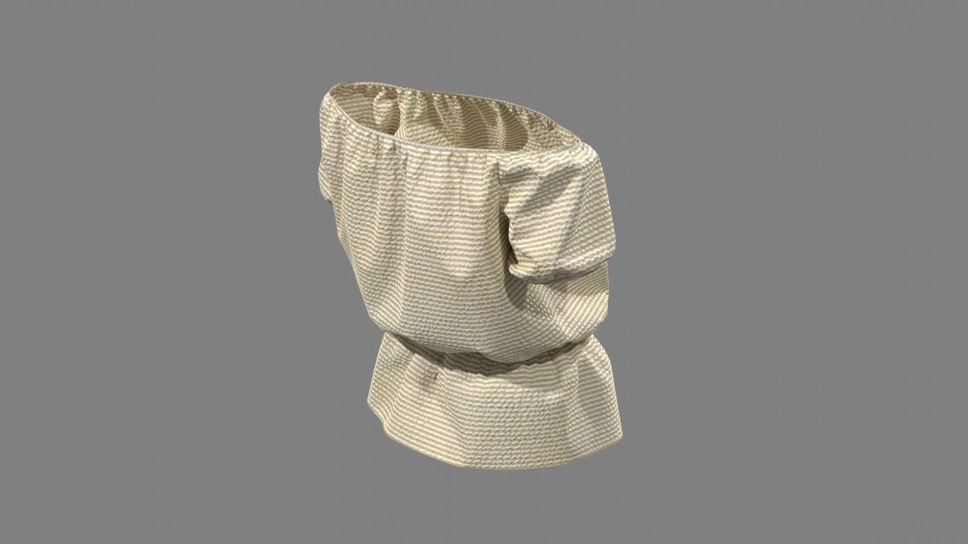 Drop Shoulder Top 3D model | CGTrader