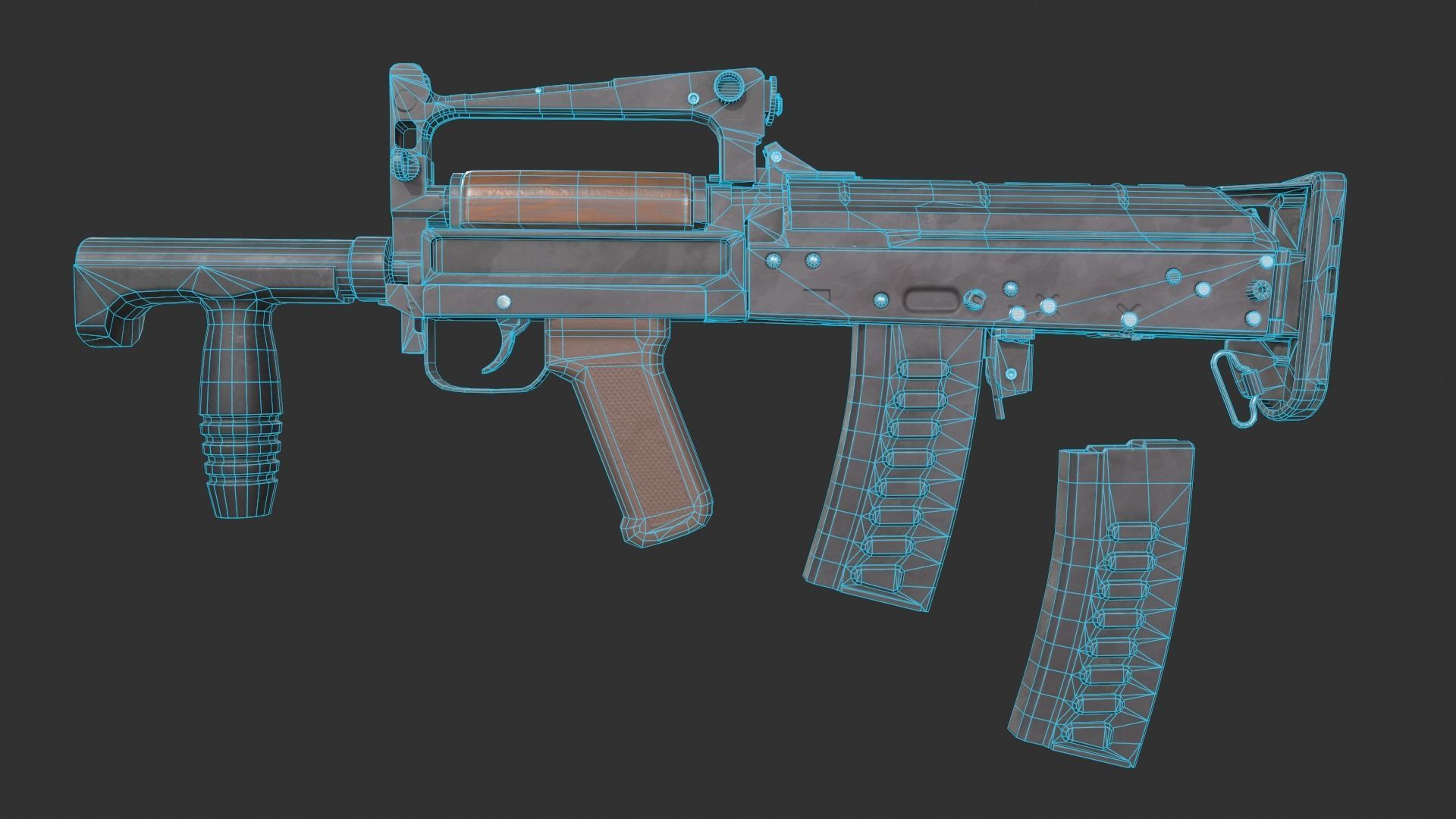 3D model OTs-14 Groza VR / AR / low-poly | CGTrader
