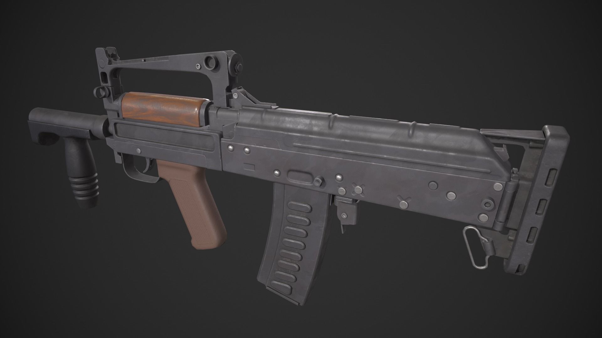3D model OTs-14 Groza VR / AR / low-poly | CGTrader