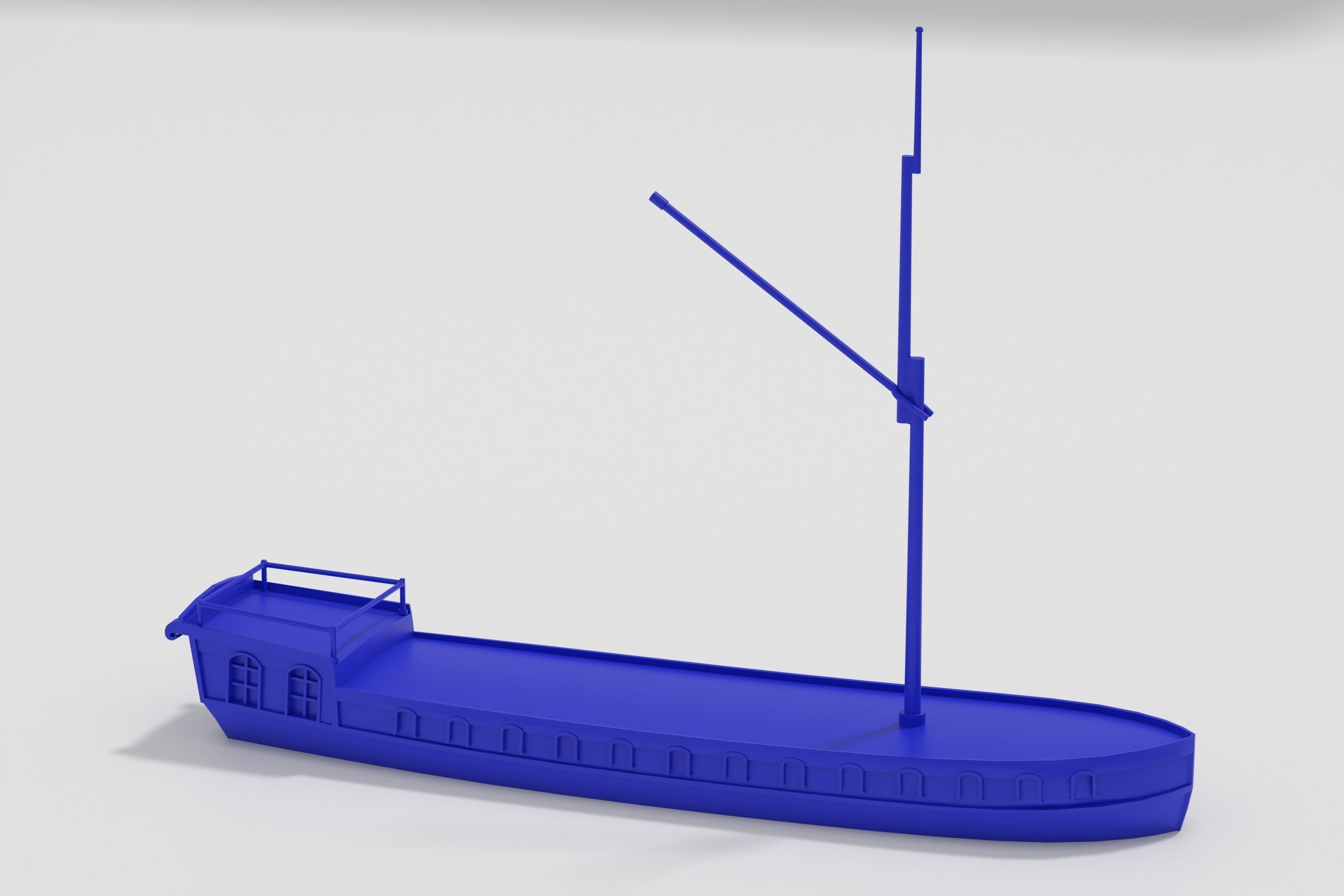 dutch river barge 3d print 3D model 3D printable | CGTrader