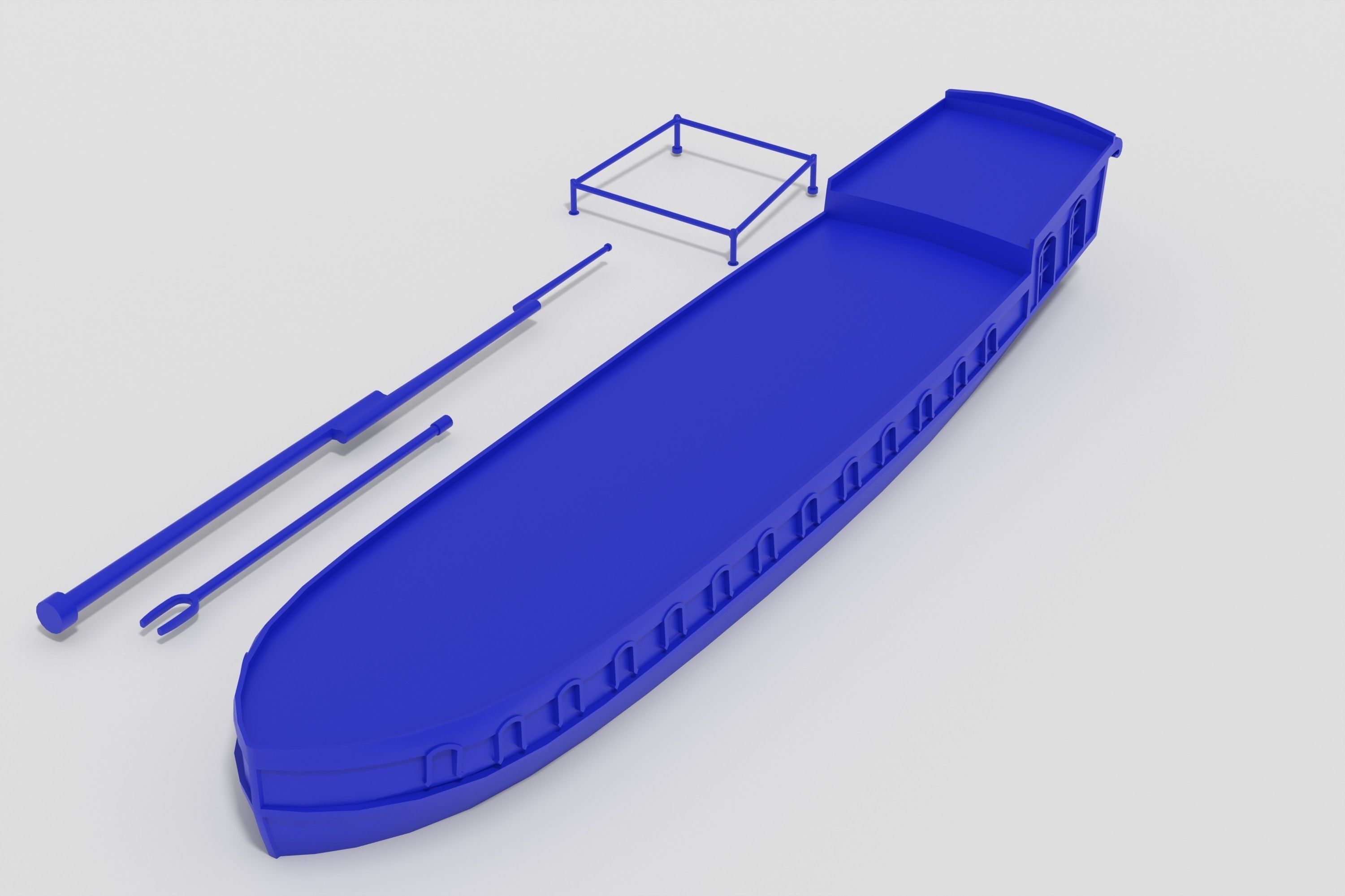 dutch river barge 3d print 3D model 3D printable | CGTrader
