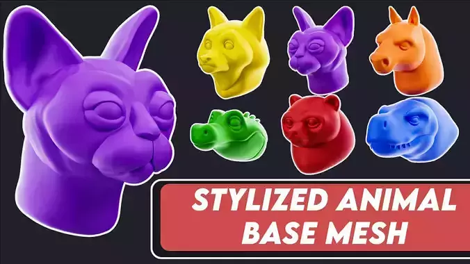 Stylized Base Mesh free 3D model | CGTrader