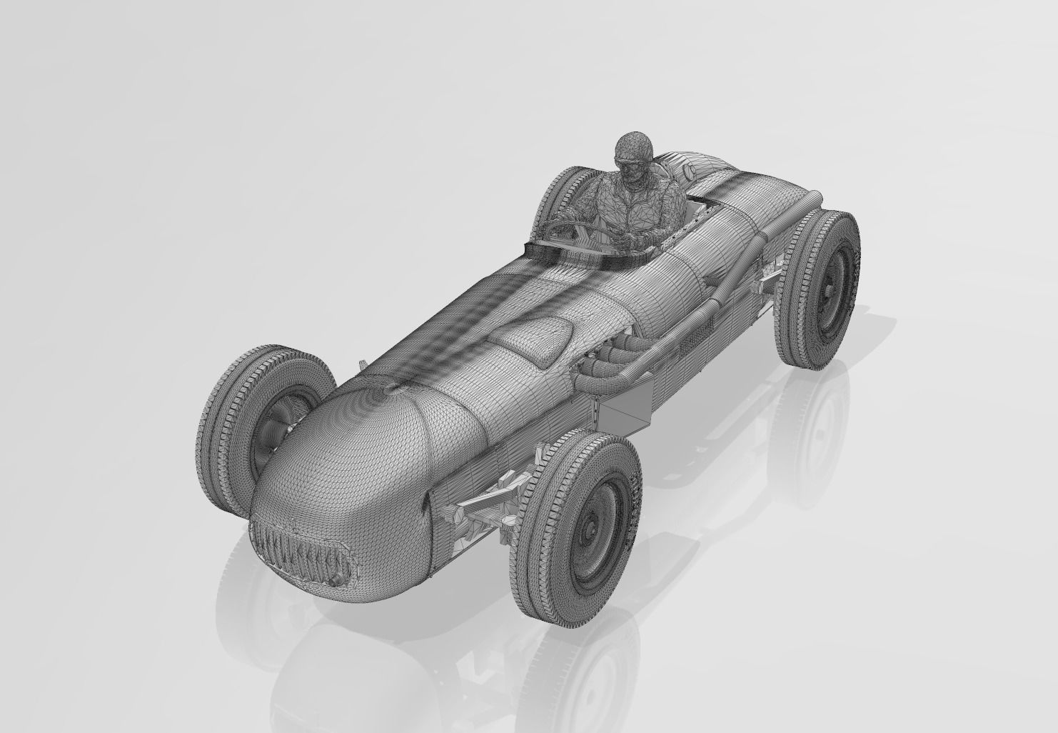 Kurtis Craft Indy Racer Midget Racer ready to print 3D model 3D ...
