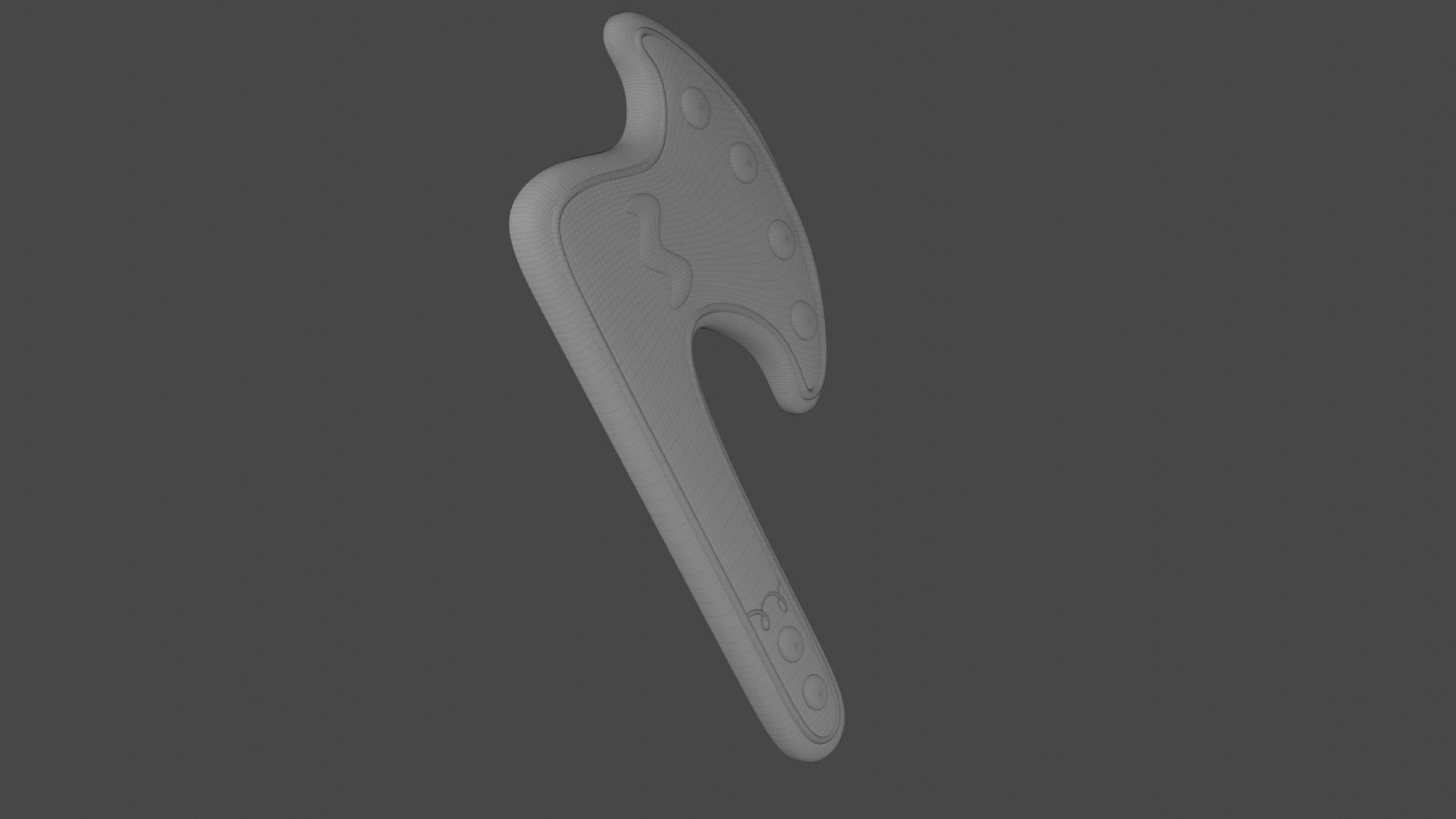 Gingerbread Axe Prop 3D model | CGTrader