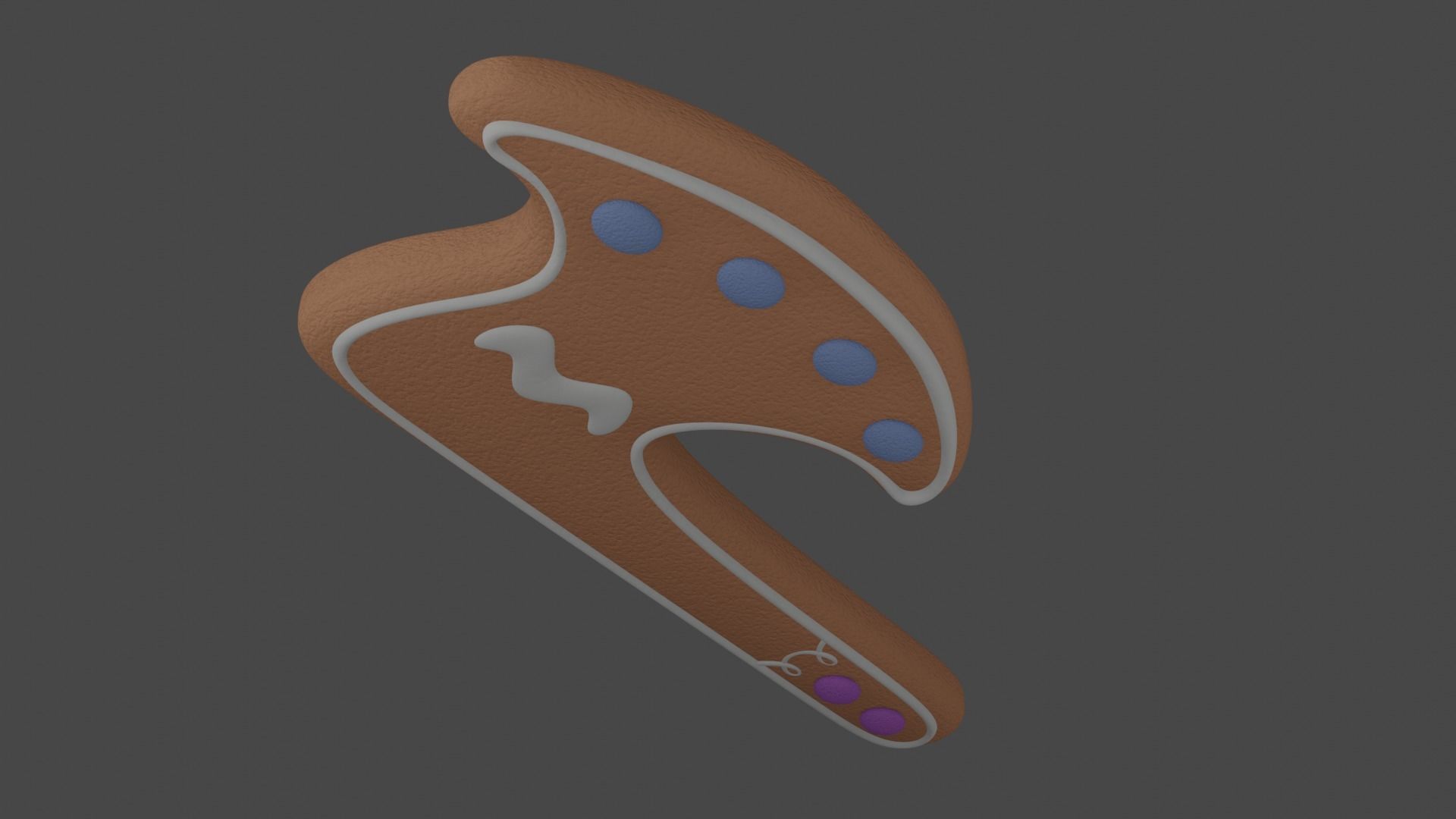 Gingerbread Axe Prop 3D model | CGTrader
