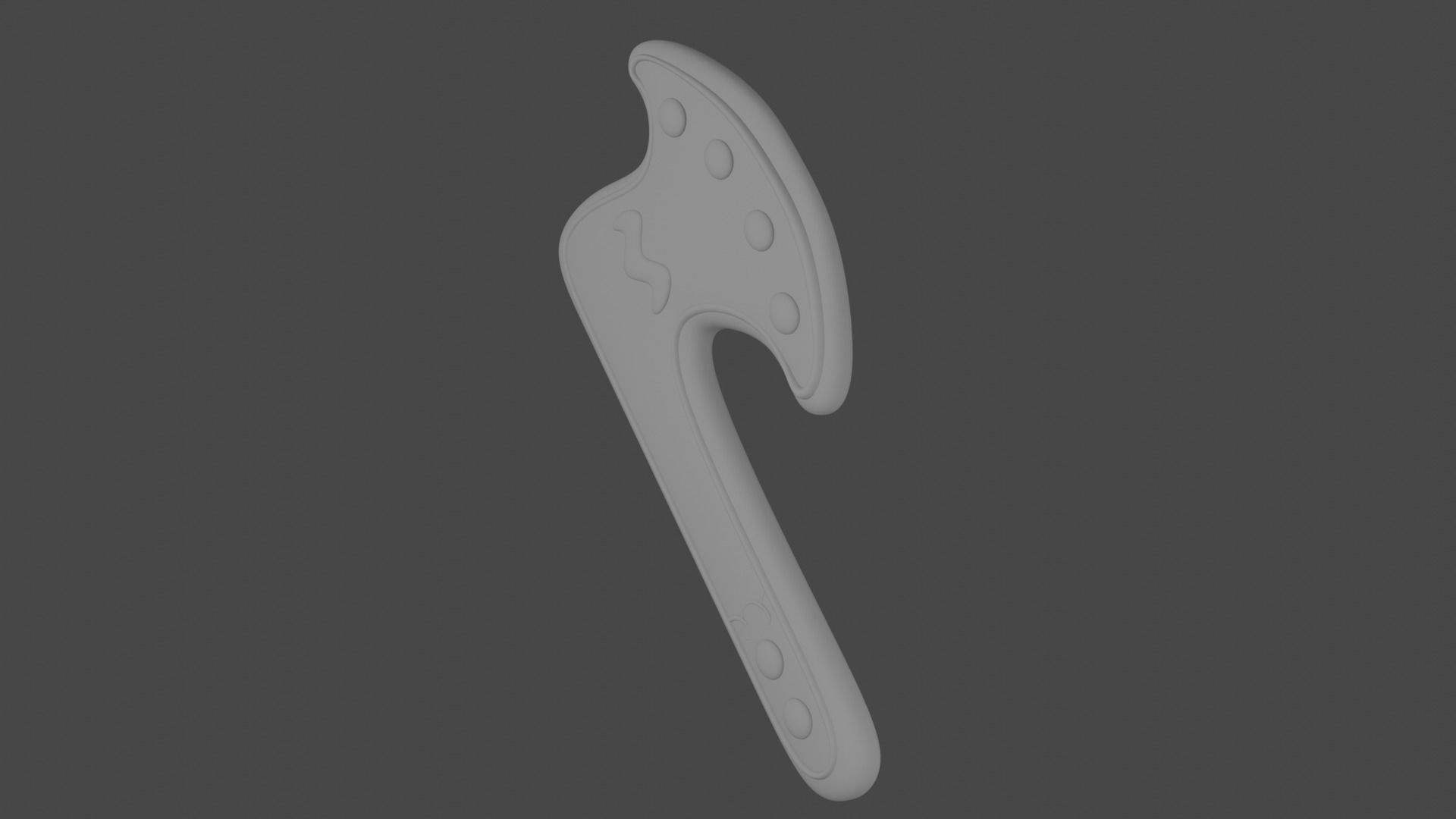 Gingerbread Axe Prop 3D model | CGTrader