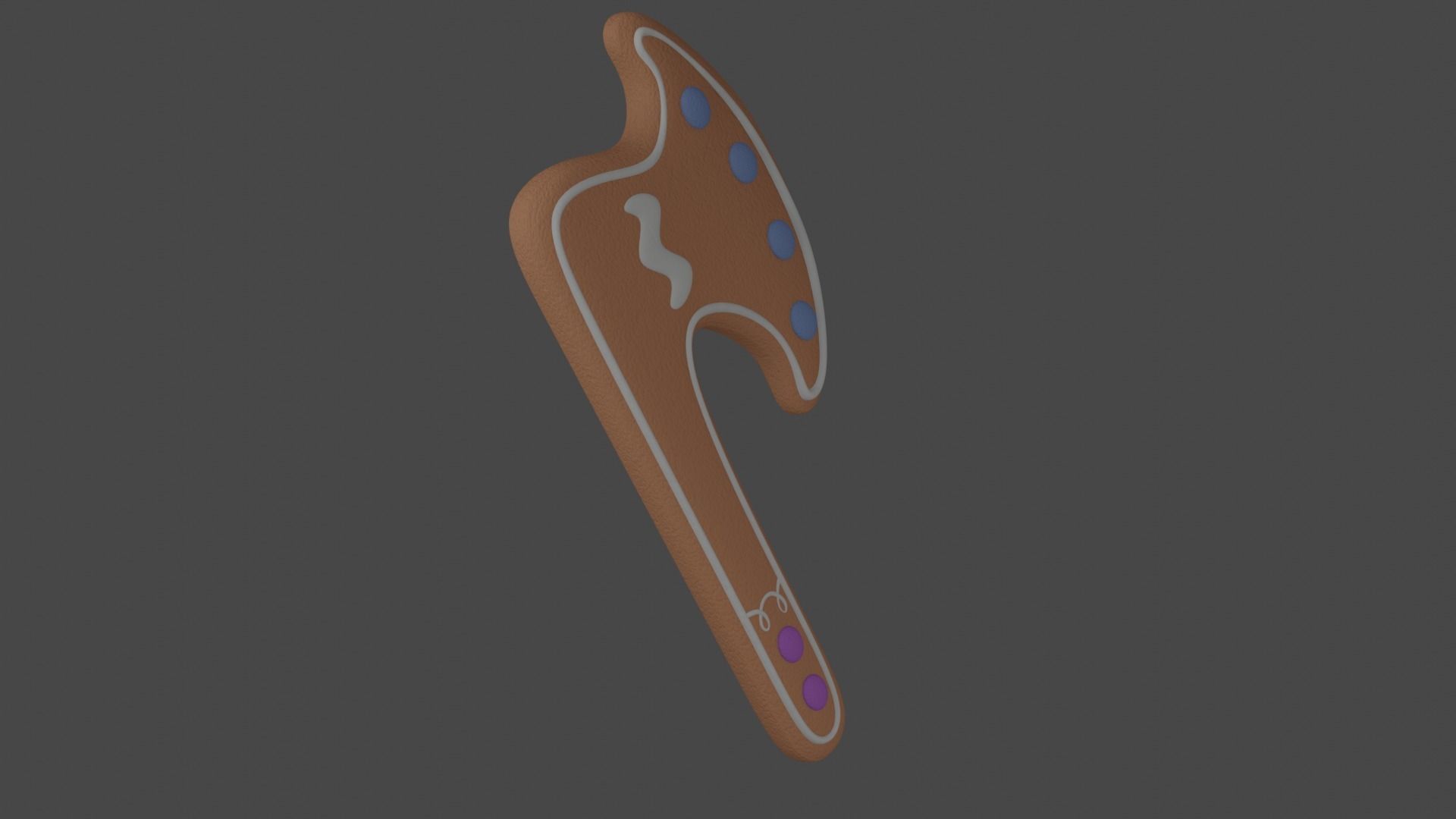 Gingerbread Axe Prop 3D model | CGTrader