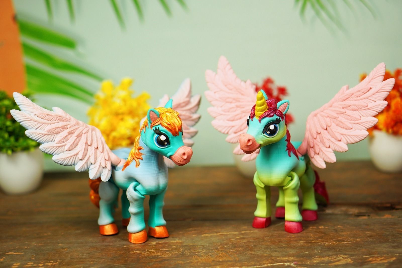 CUTE FLEXI ALICORN PEGASUS ALICORN AND HORSE 3D model 3D printable ...