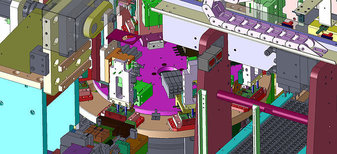 industrial 3D model assembly machine electronic products 3D model ...