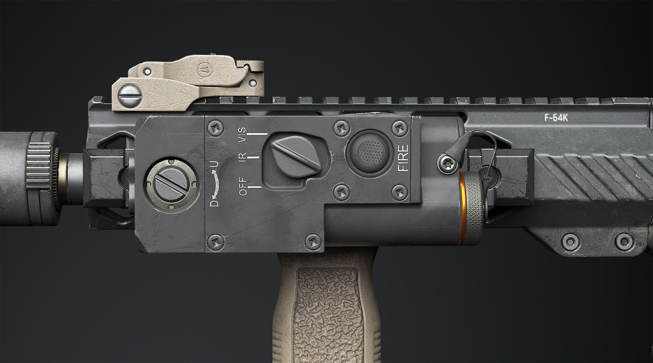 3D model Tactical PEQ CQBL-1 GameReady VR / AR / low-poly | CGTrader
