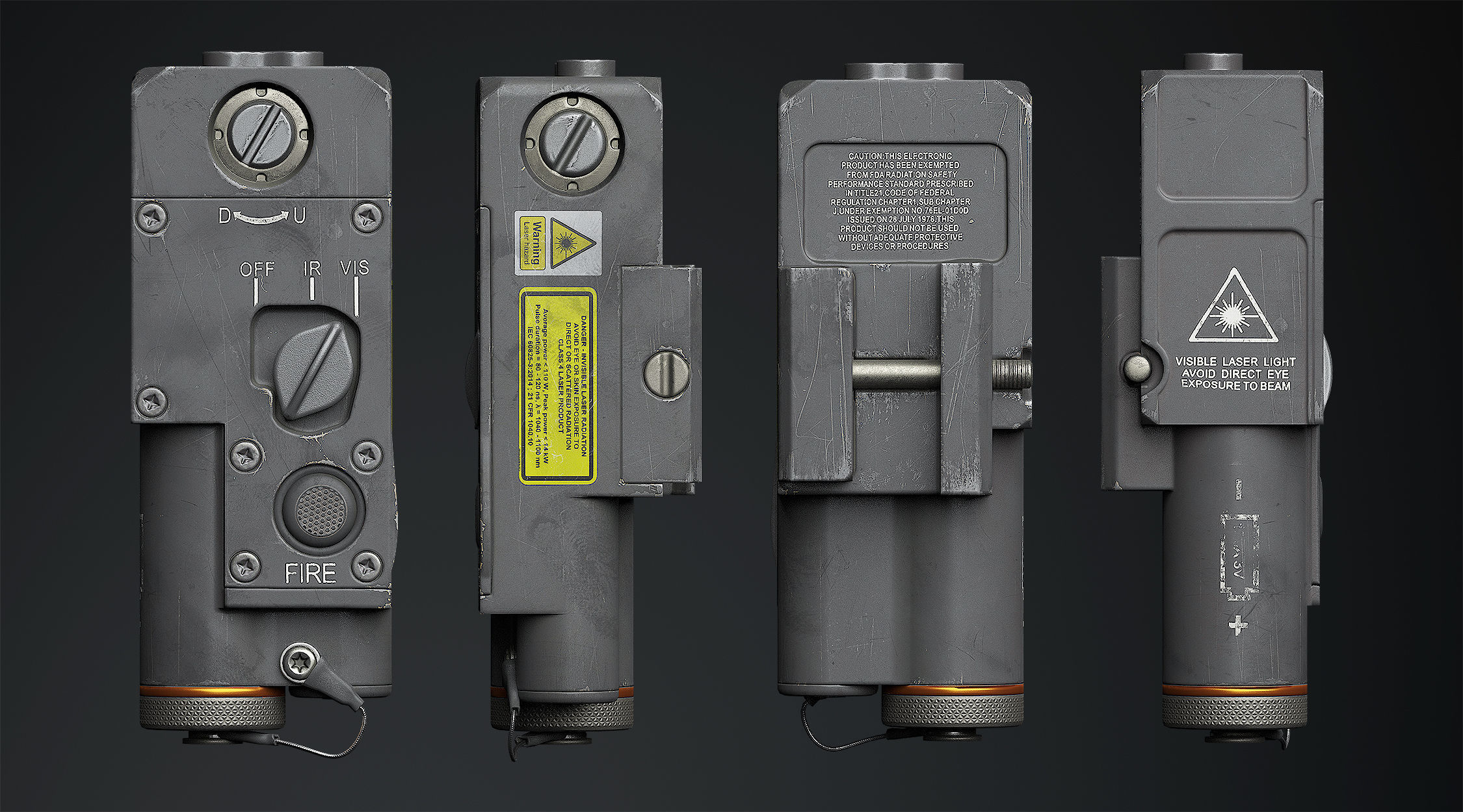 3D model Tactical PEQ CQBL-1 GameReady VR / AR / low-poly | CGTrader