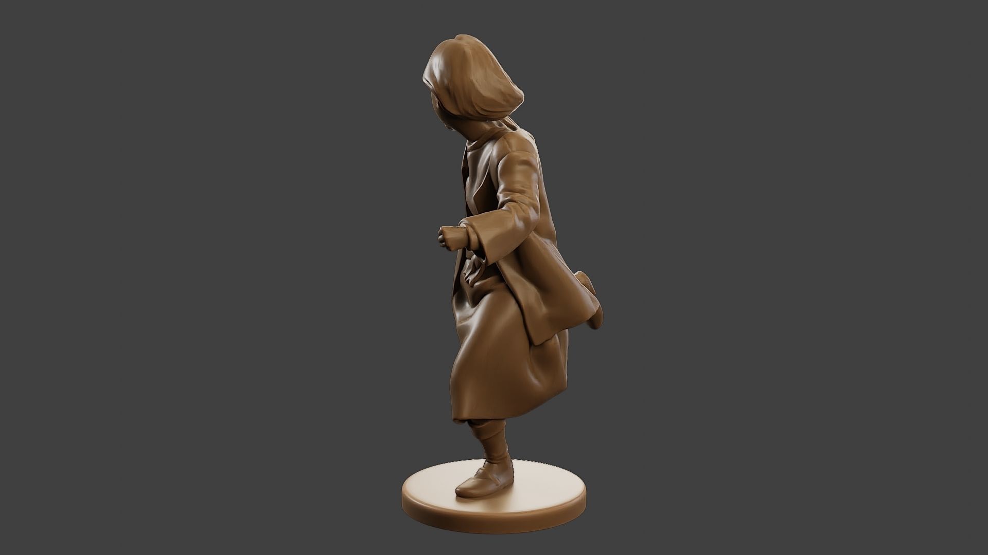ww2 Scared Girl SG1 005 3D model 3D printable | CGTrader