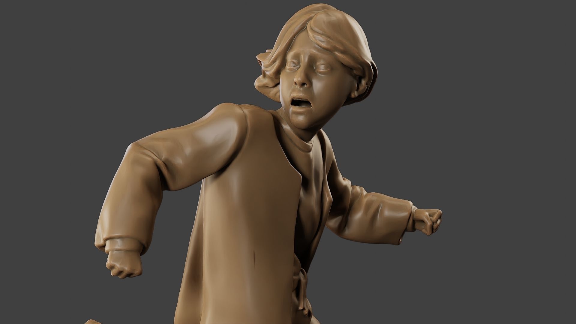 ww2 Scared Girl SG1 005 3D model 3D printable | CGTrader