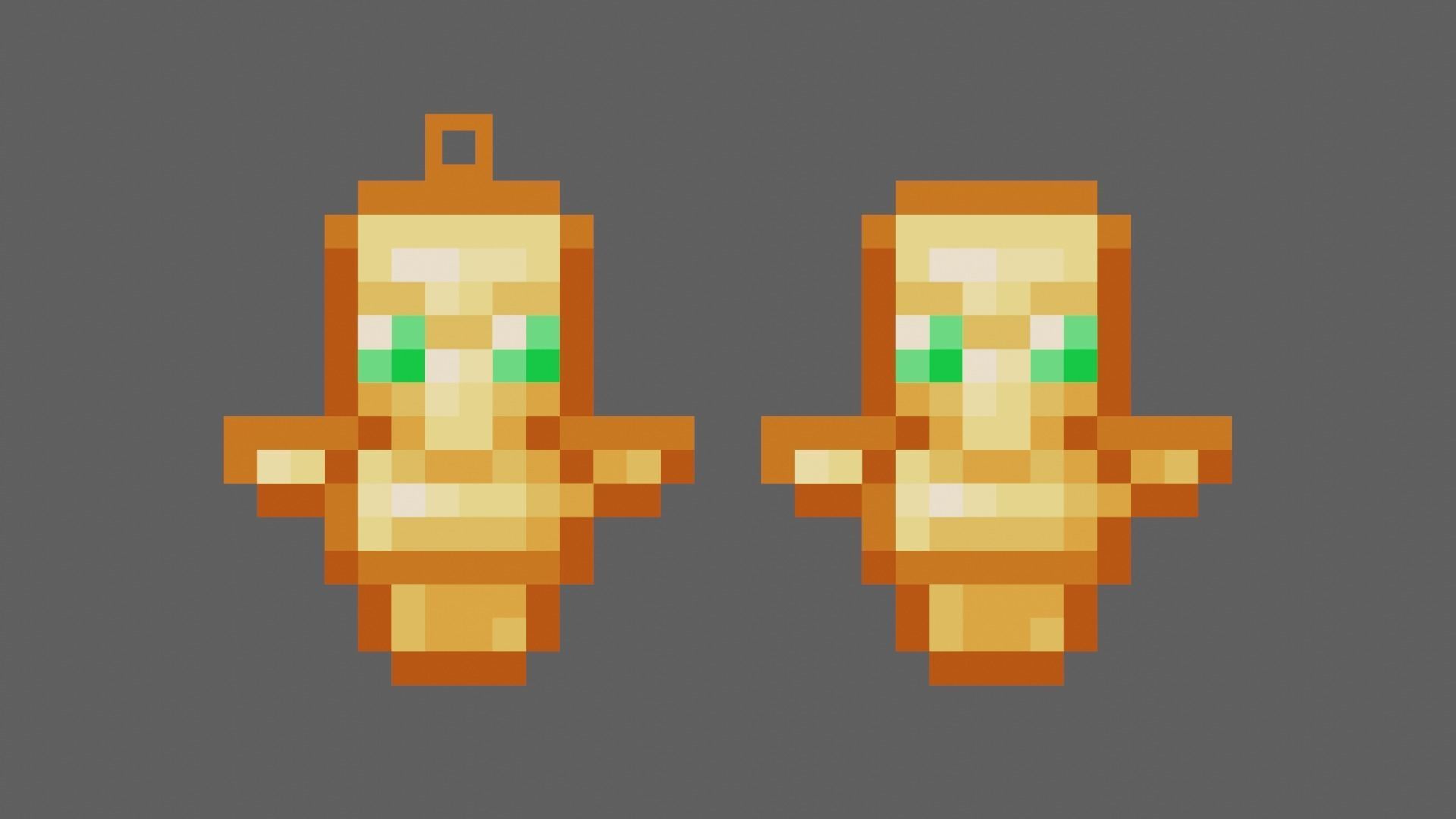 3D model Minecraft Totem Of Undying 3D Model Ready for Games and ...