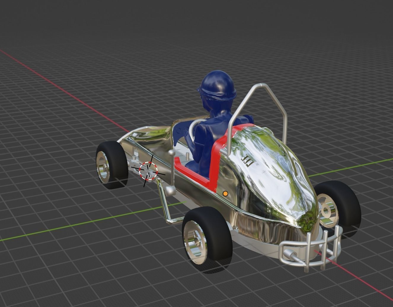 The silver Flash midget racer ready to print 3D model 3D printable ...
