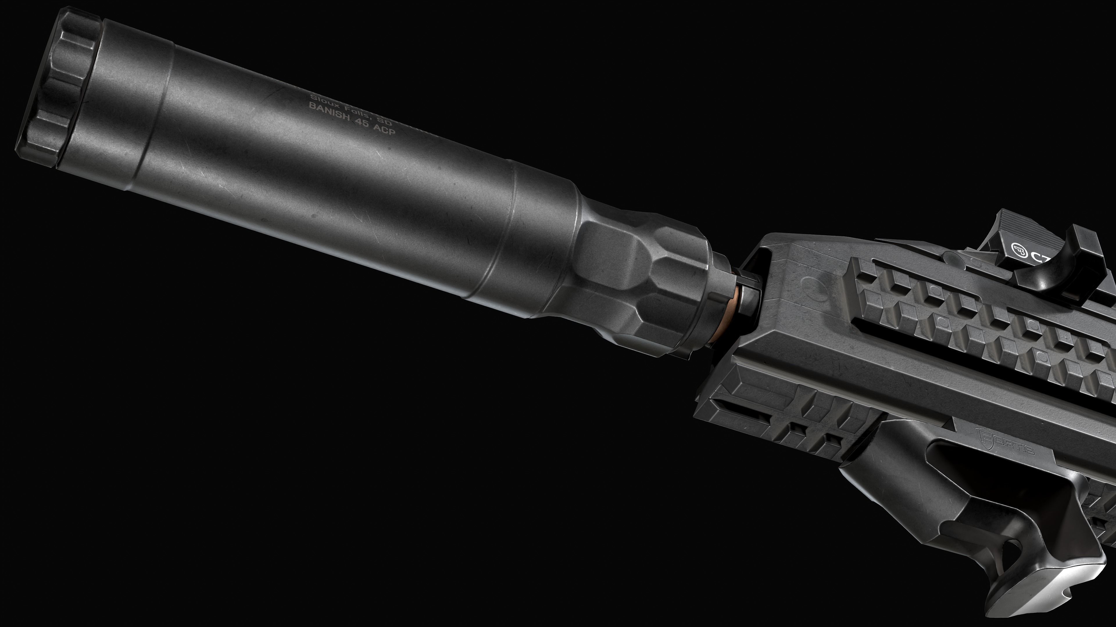 3D model Tactical Modular SMG CZ Scorpion EVO 3 A1 VR / AR / low-poly ...