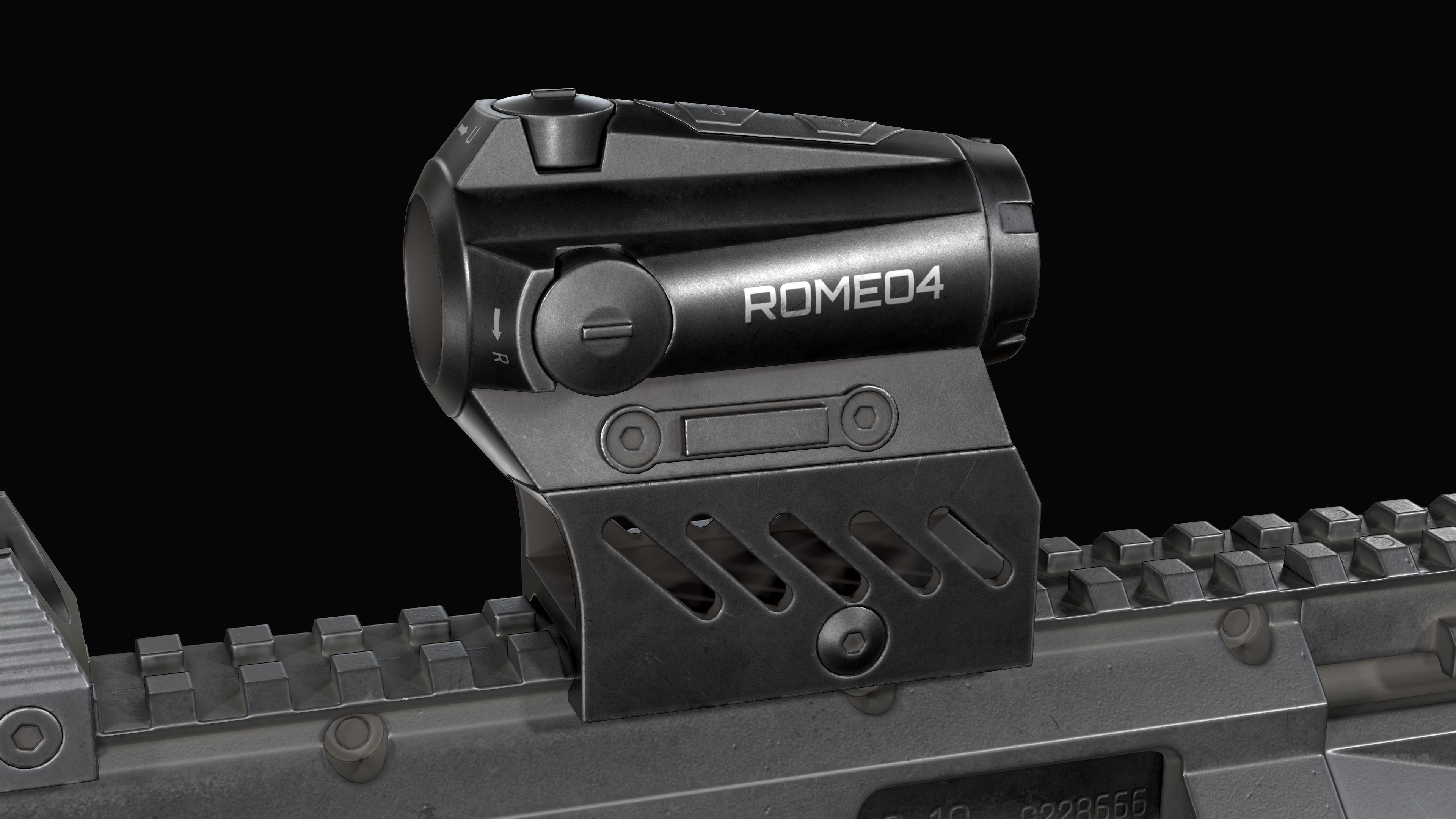 3D model Tactical Modular SMG CZ Scorpion EVO 3 A1 VR / AR / low-poly ...
