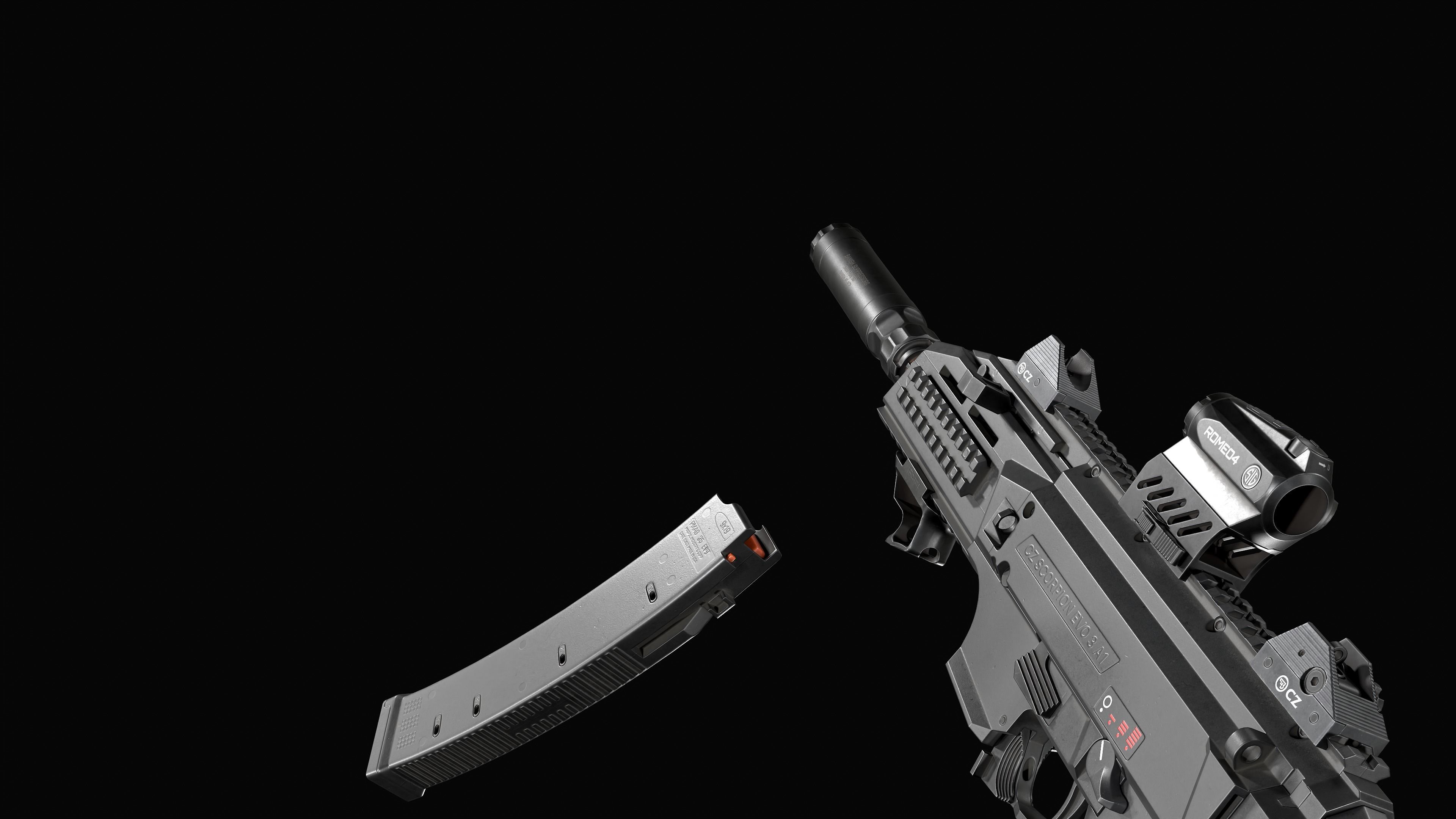 3D model Tactical Modular SMG CZ Scorpion EVO 3 A1 VR / AR / low-poly ...