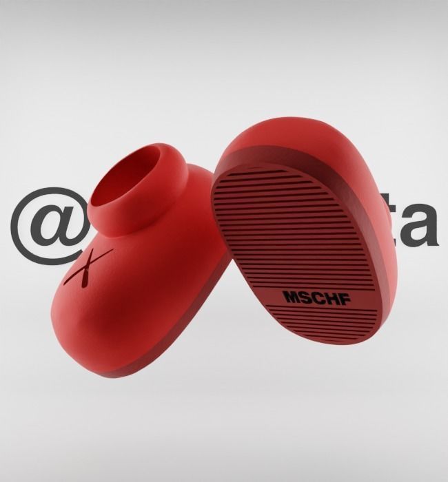 3D model Kaws Shoes Mschf - Box Textured VR / AR / low-poly | CGTrader
