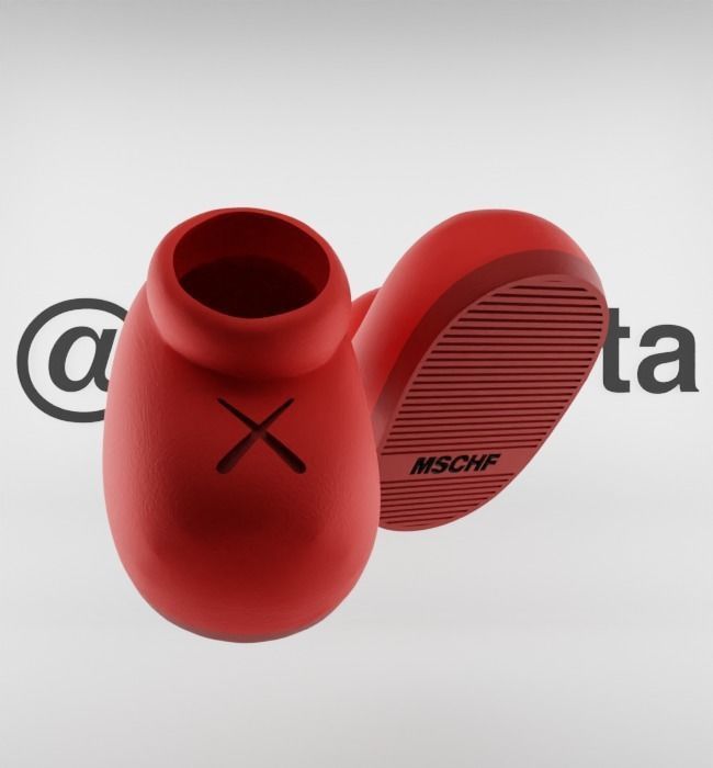 3D model Kaws Shoes Mschf - Box Textured VR / AR / low-poly | CGTrader