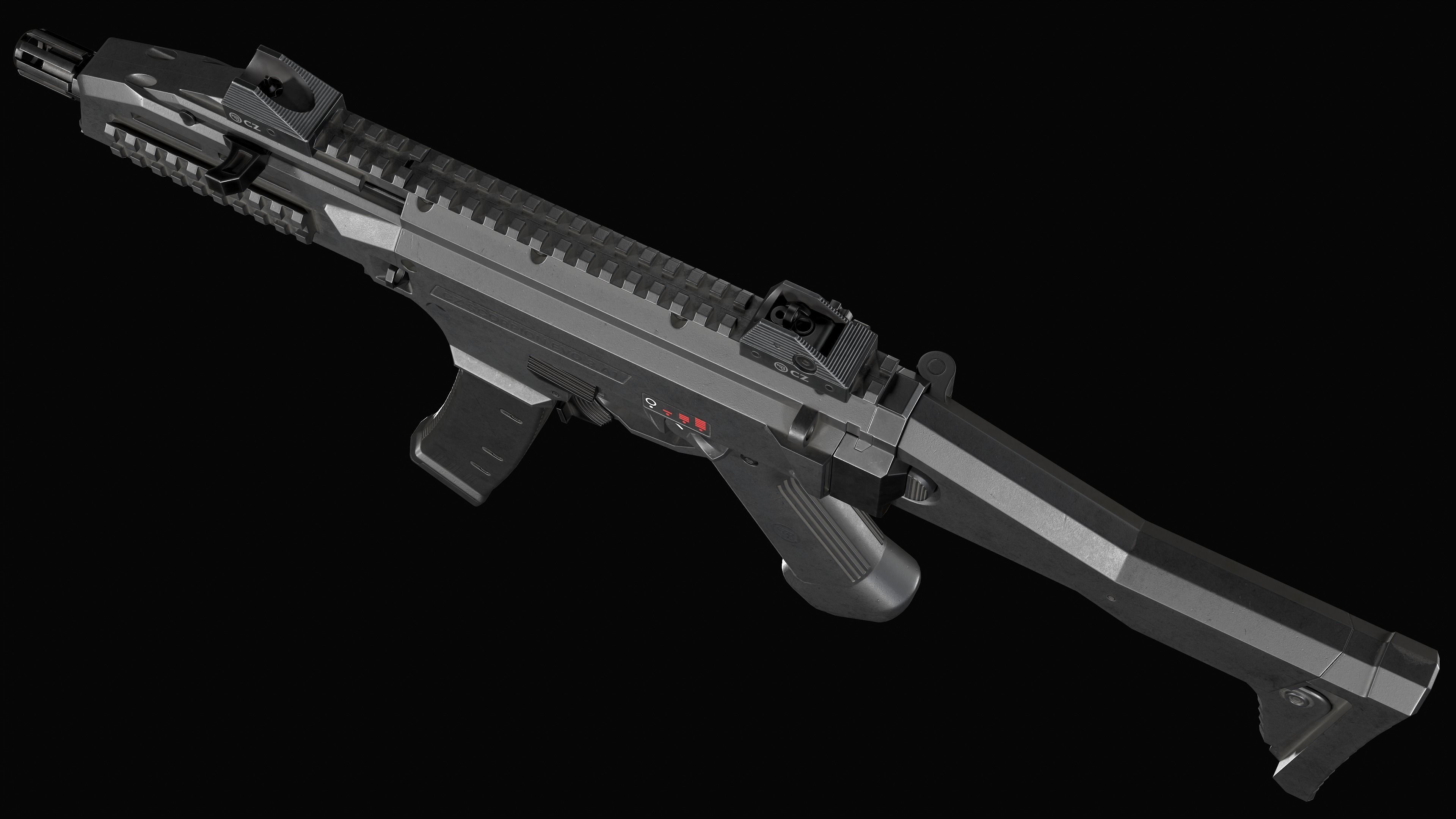 3D model Modular SMG CZ Scorpion EVO 3 A1 VR / AR / low-poly | CGTrader