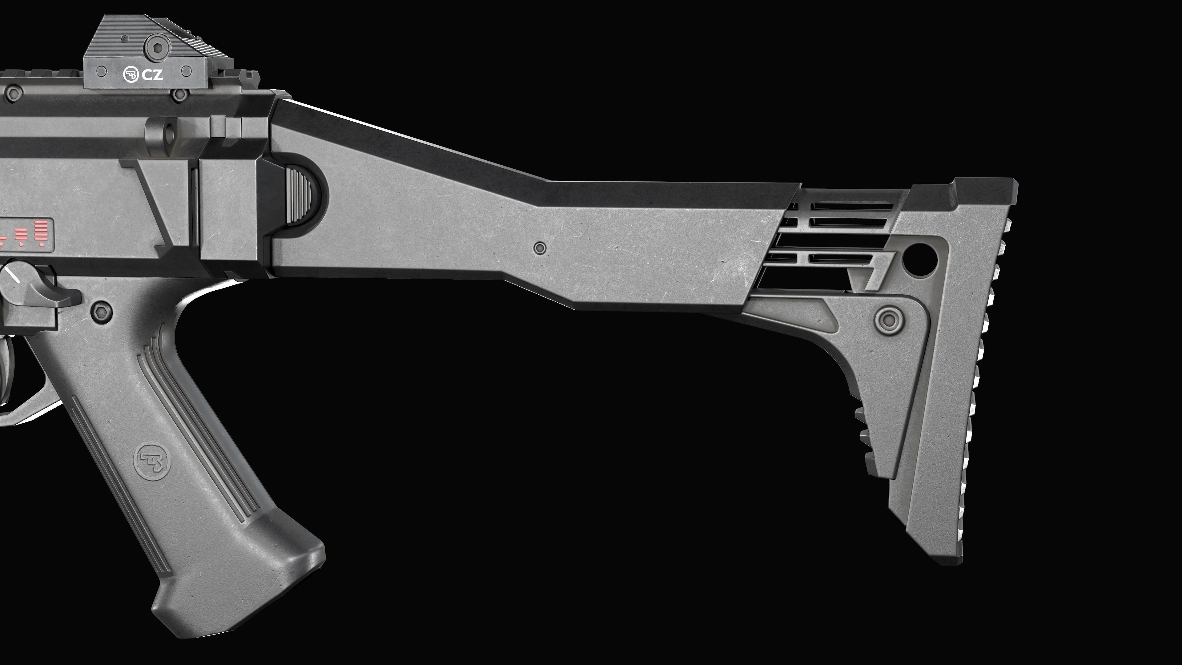 3D model Modular SMG CZ Scorpion EVO 3 A1 VR / AR / low-poly | CGTrader