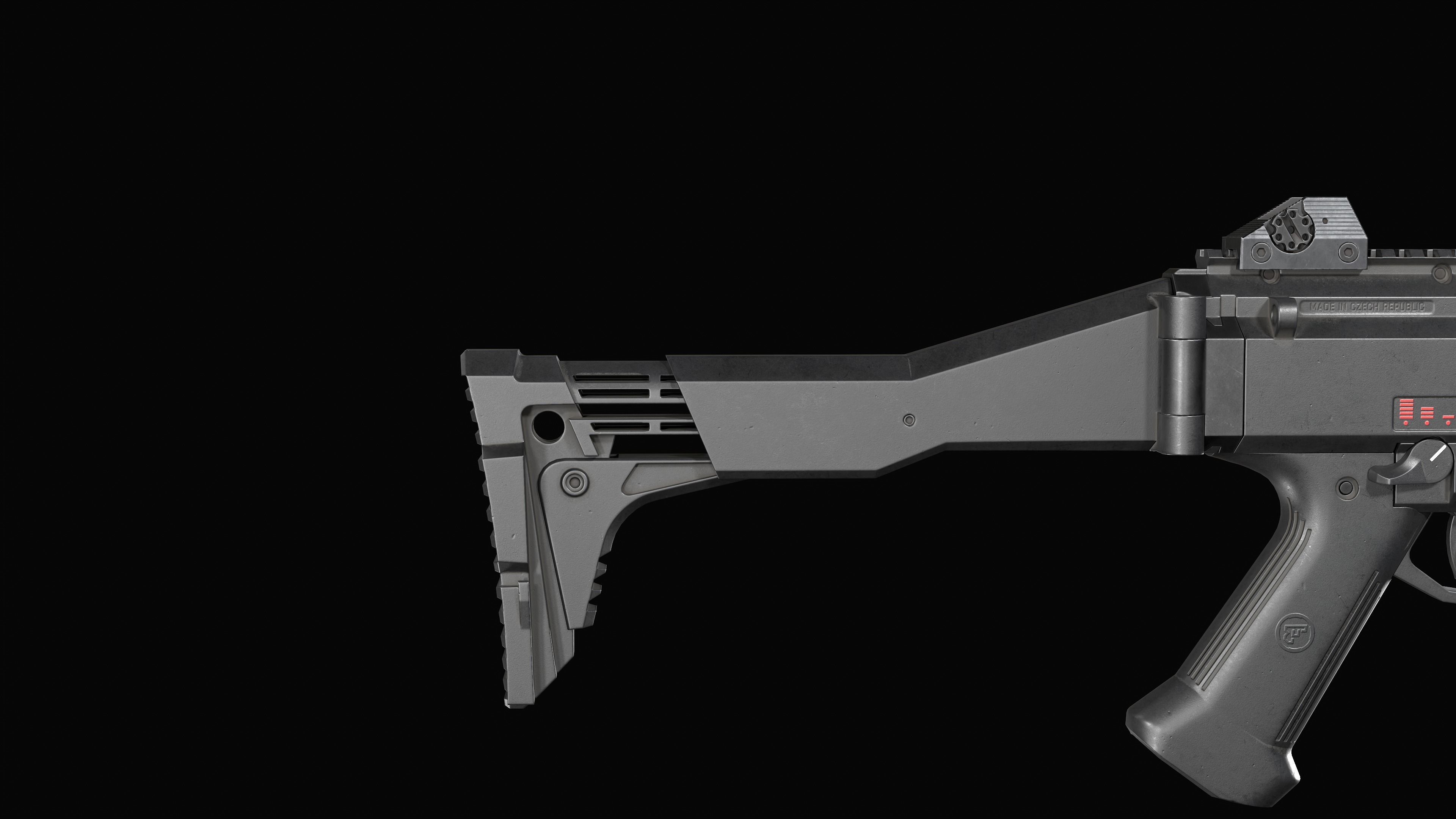 3D model Modular SMG CZ Scorpion EVO 3 A1 VR / AR / low-poly | CGTrader