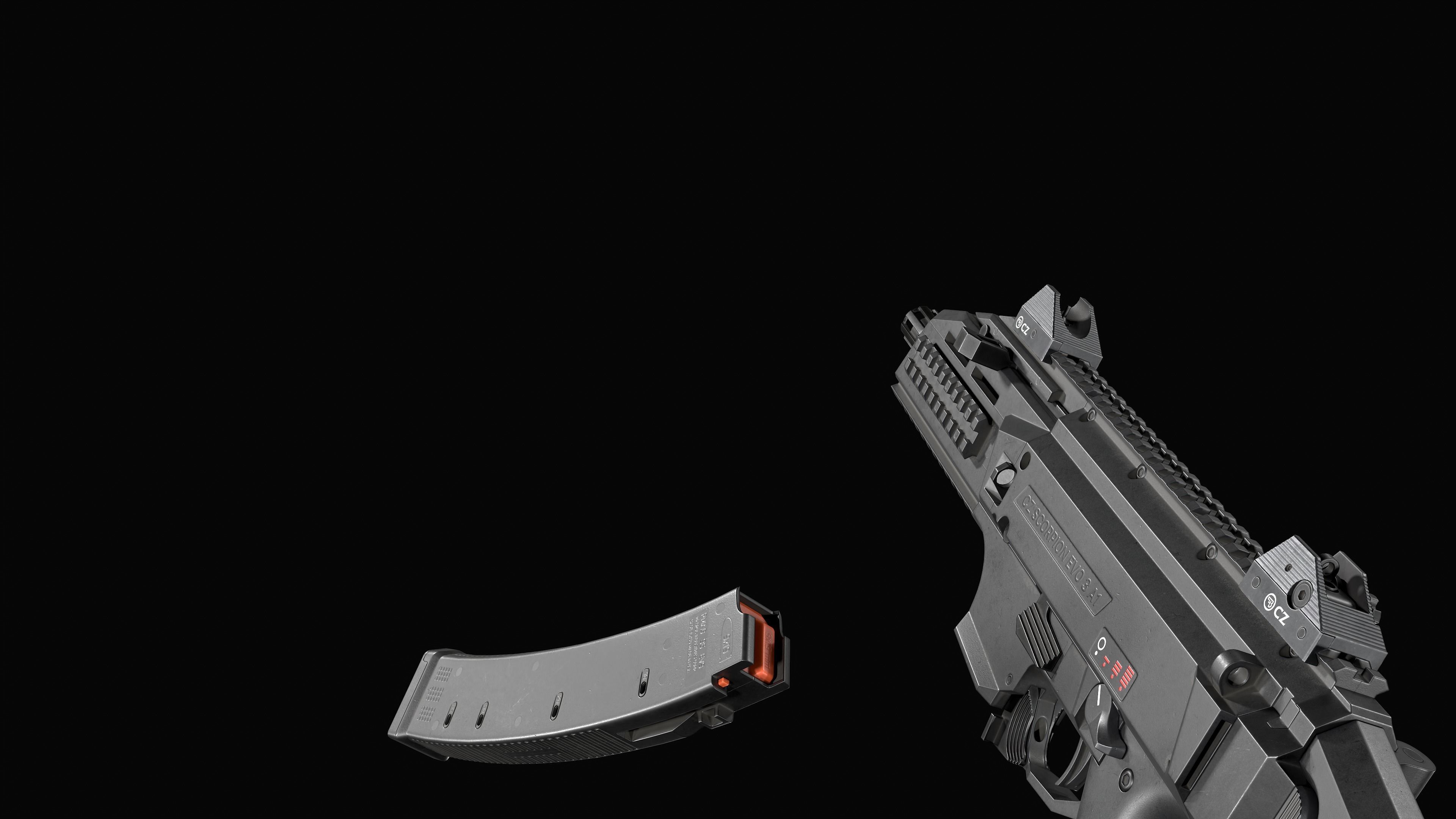 3D model Modular SMG CZ Scorpion EVO 3 A1 VR / AR / low-poly | CGTrader