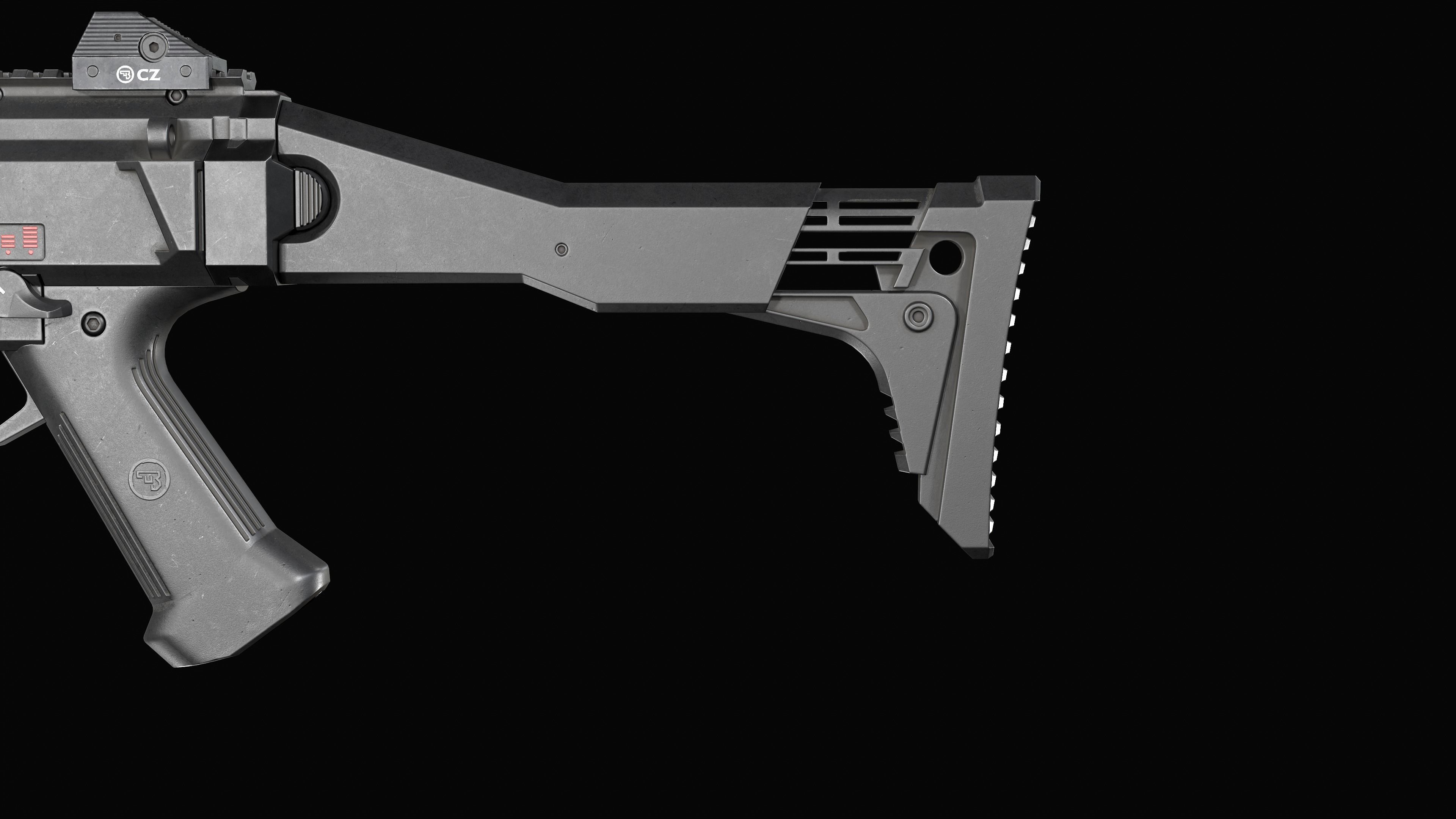 3D model Modular SMG CZ Scorpion EVO 3 A1 VR / AR / low-poly | CGTrader