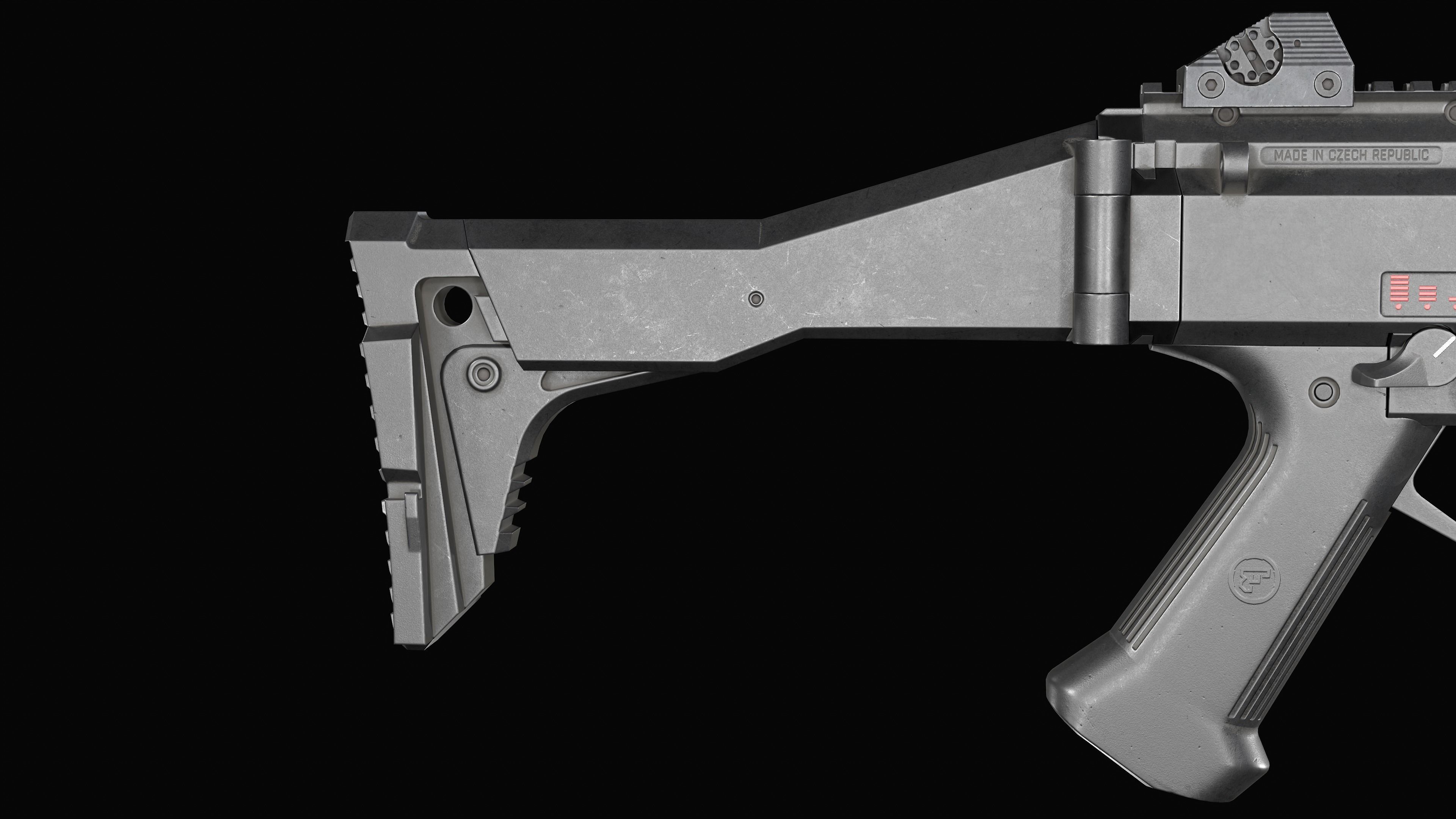 3D model Modular SMG CZ Scorpion EVO 3 A1 VR / AR / low-poly | CGTrader