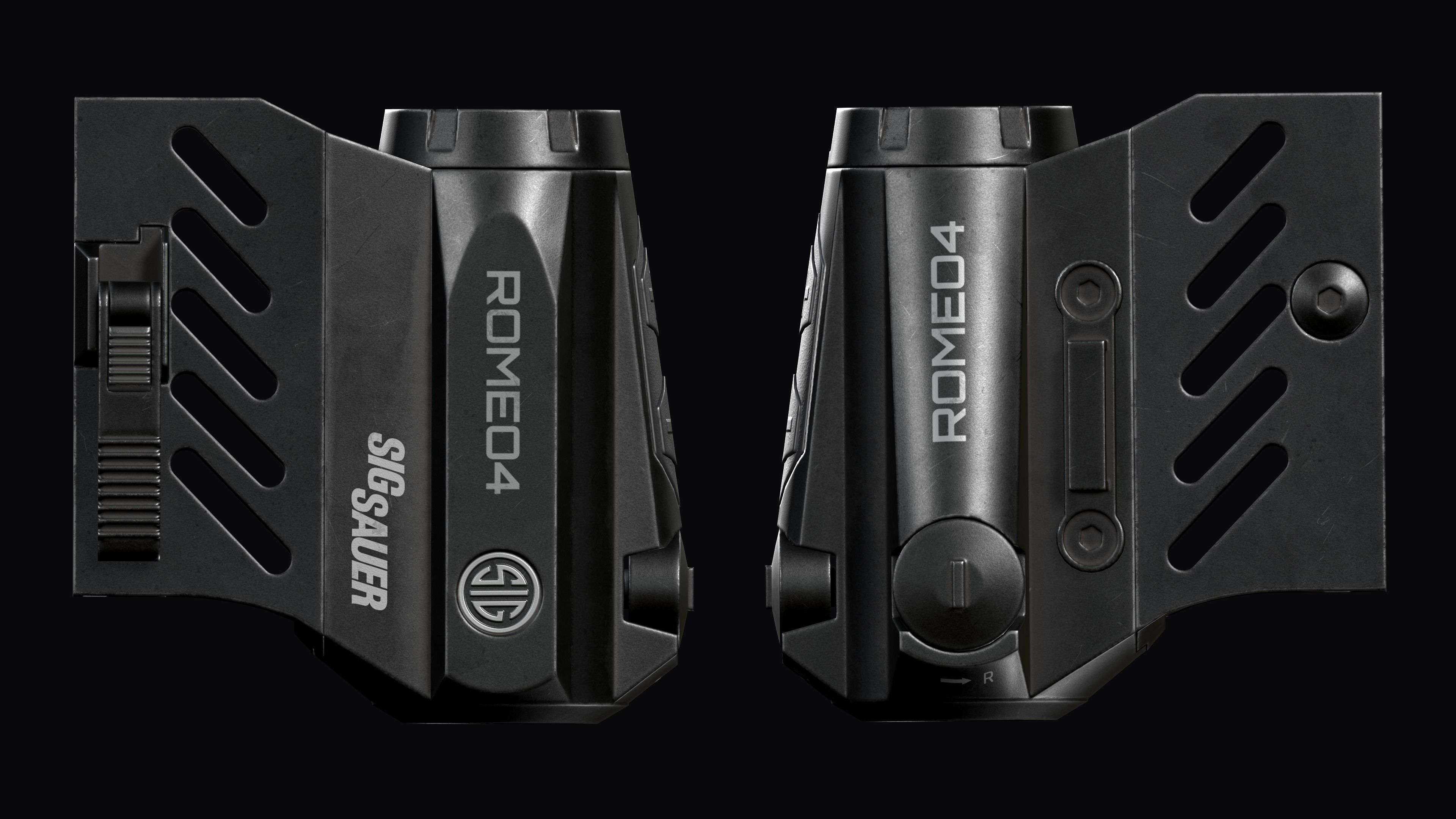 3D model Sig Sauer Red Dot Sight ROMEO4 VR / AR / low-poly | CGTrader