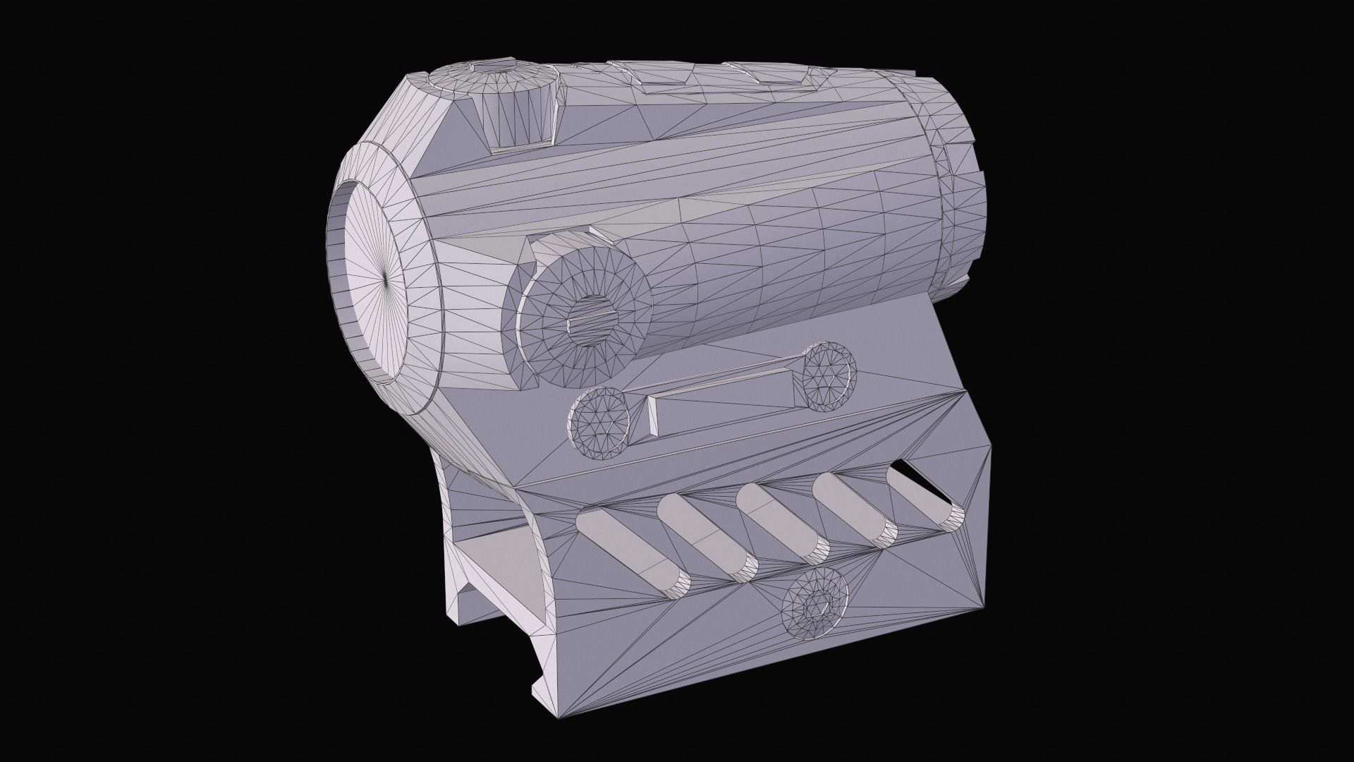 3D model Sig Sauer Red Dot Sight ROMEO4 VR / AR / low-poly | CGTrader