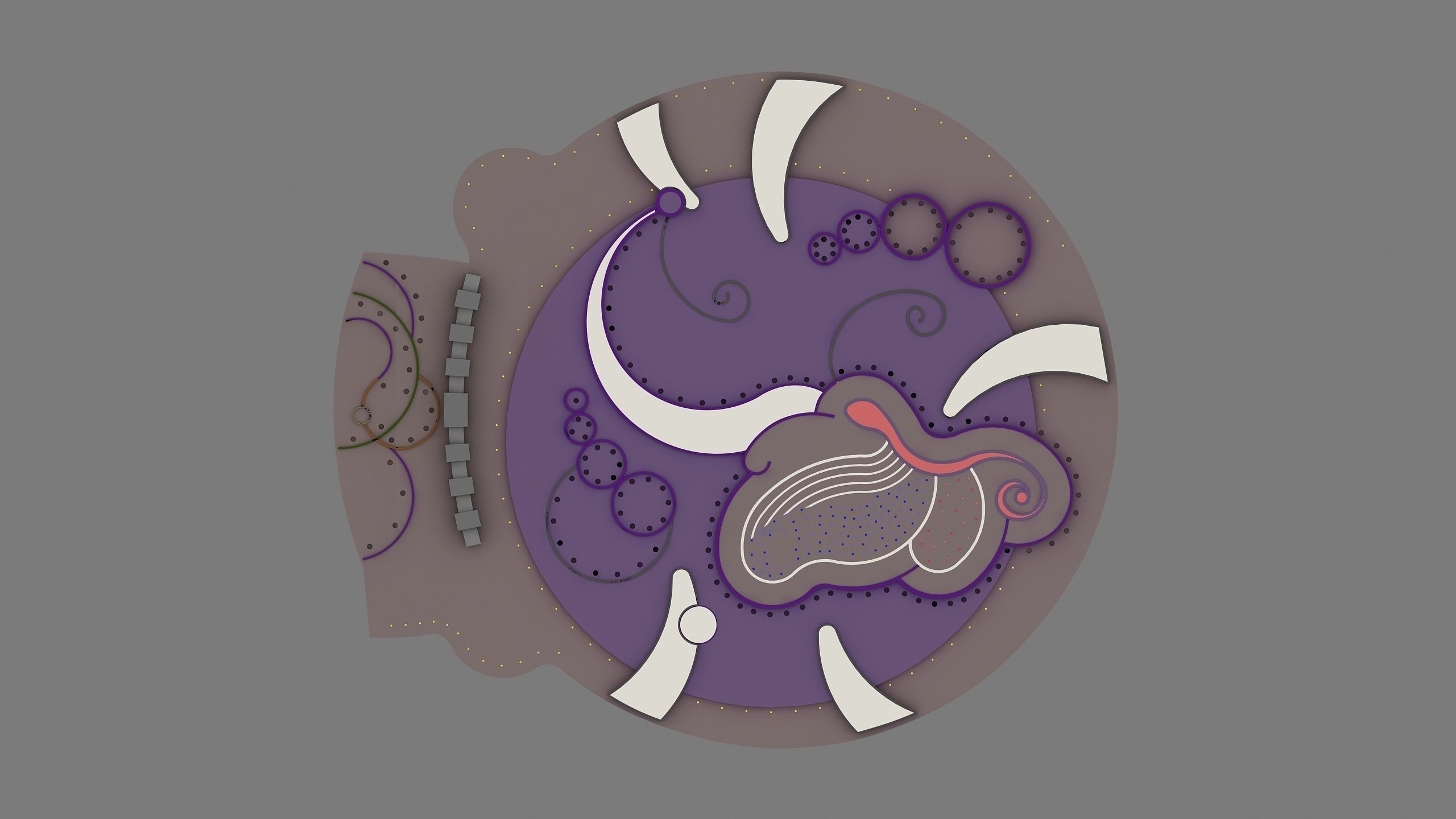 3D model 0187 - Night Club 3D Hall - 2D Drawings VR / AR / low-poly ...