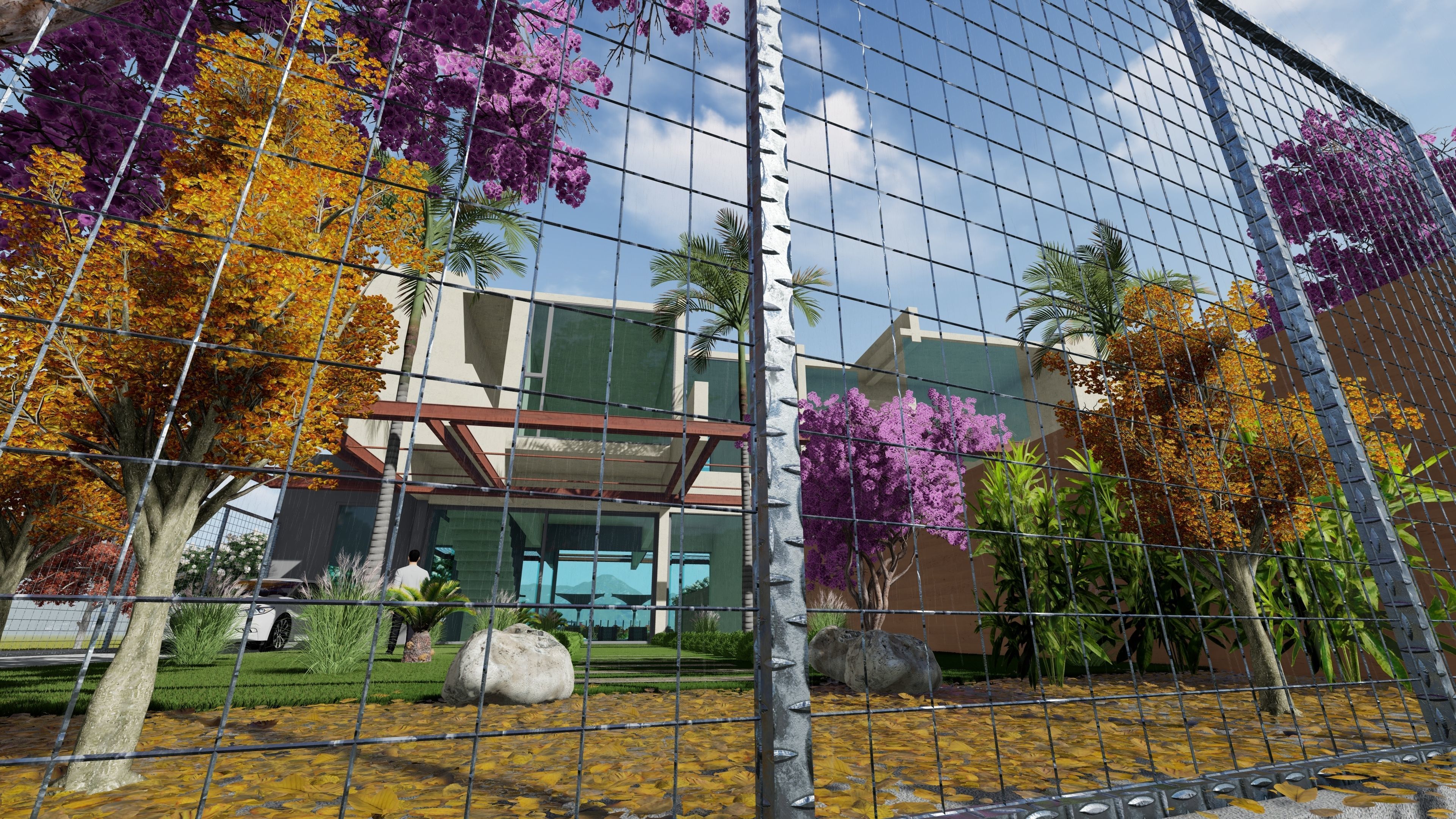 Villas Compound exterior 3D model | CGTrader