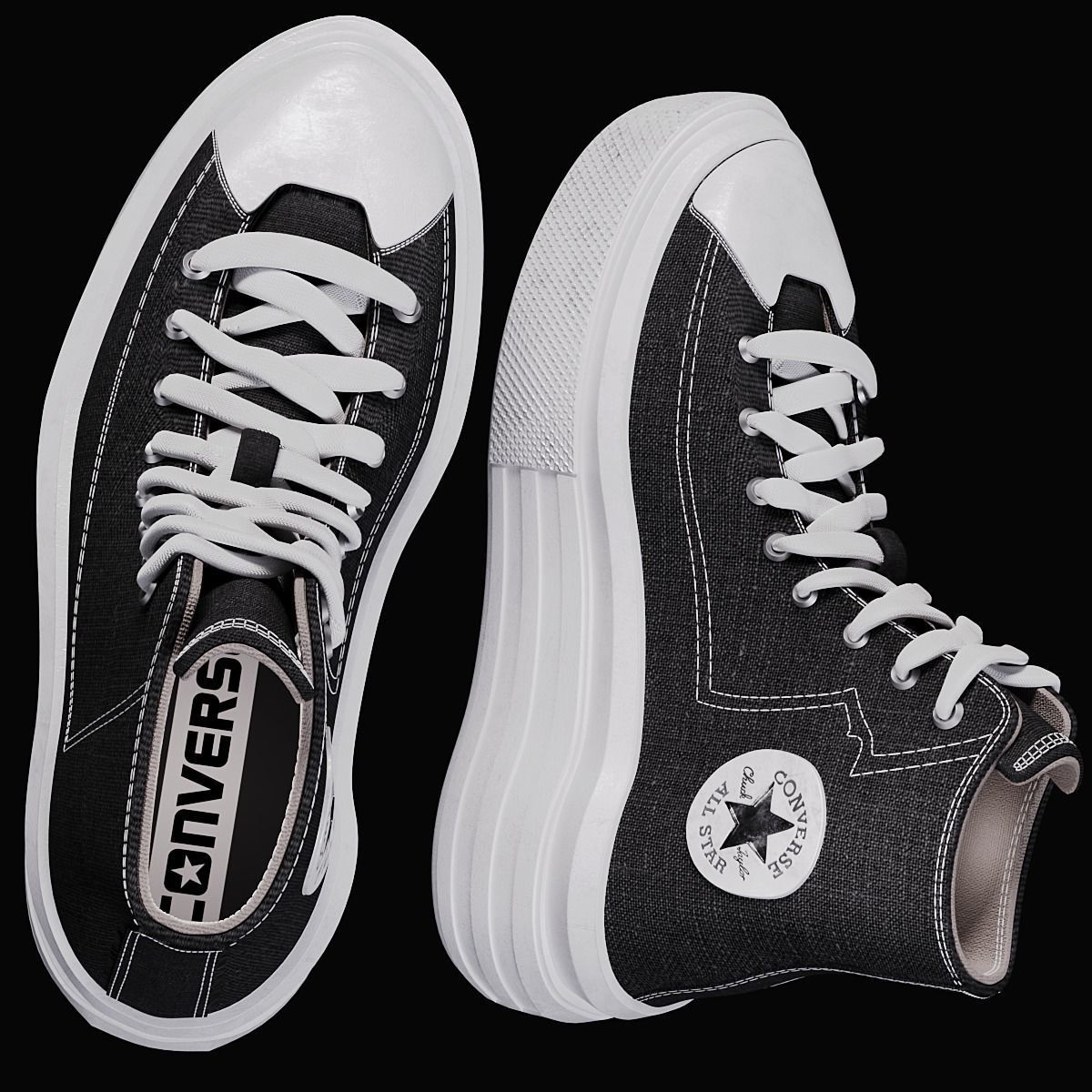 CONVERSE CTAS MOVE HI SNEAKERS 3D model | CGTrader