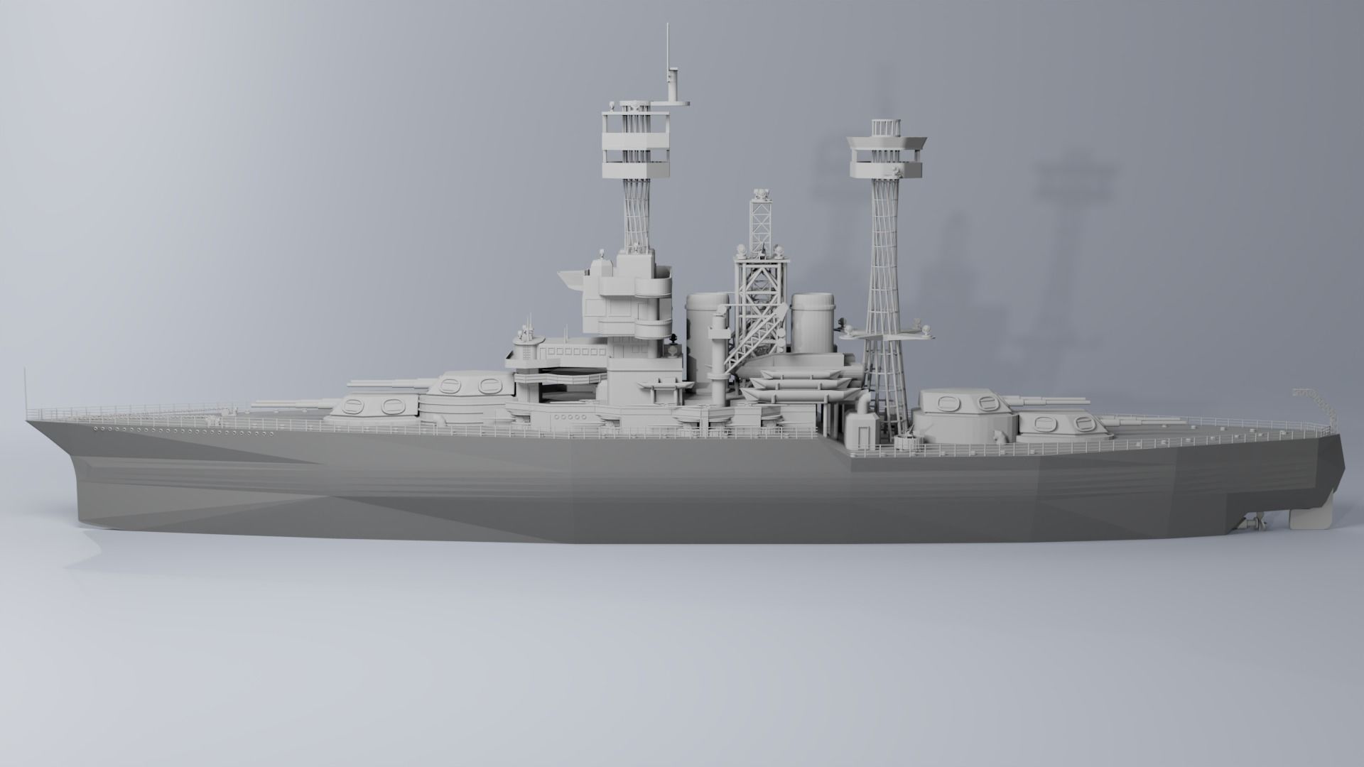 Warship 3D model 3D printable | CGTrader