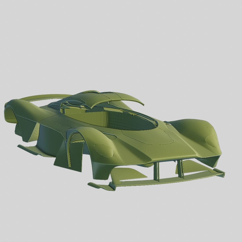 Aston Martin Valkyrie 2018 Printable Body 3D model 3D printable | CGTrader