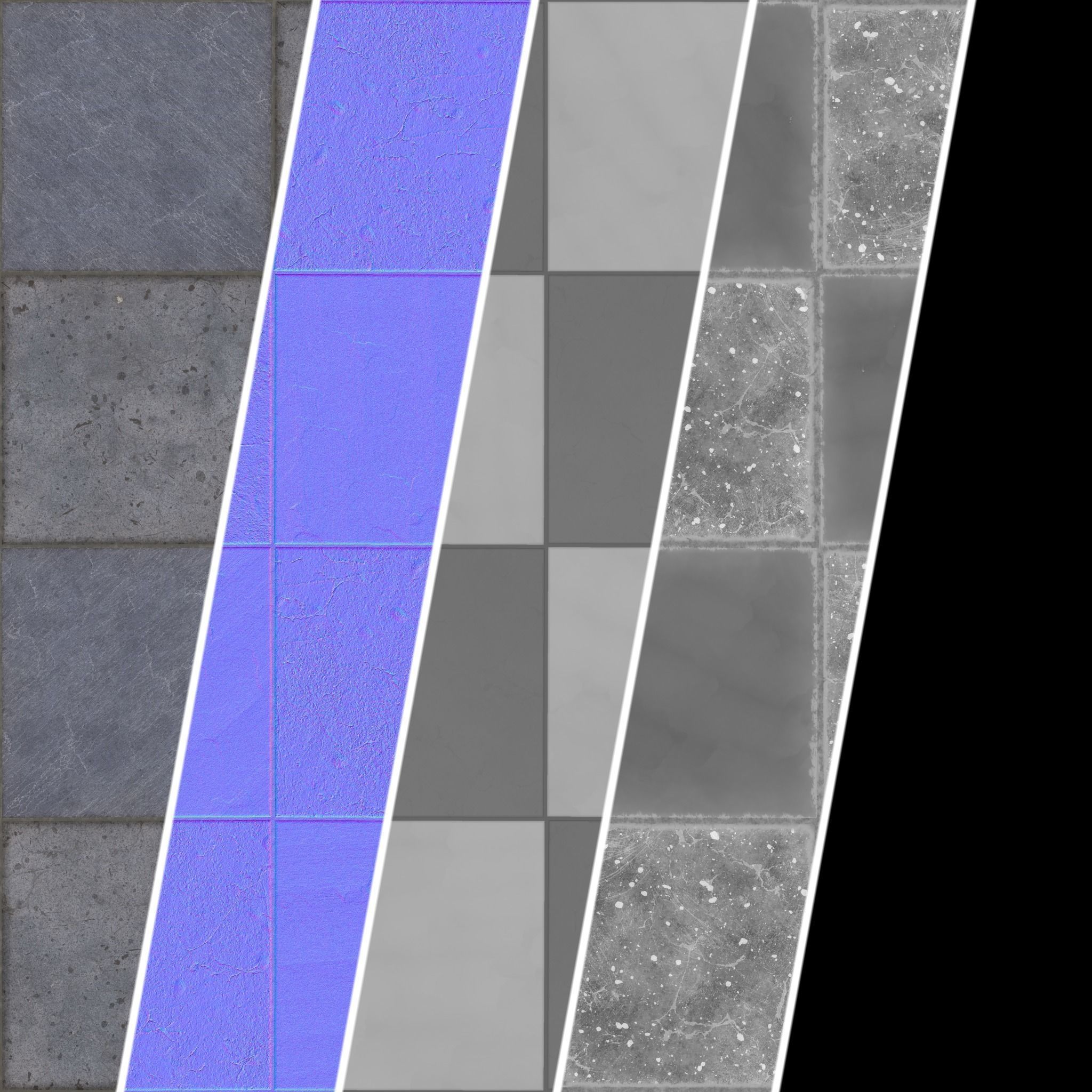 Texture Tile Materials 32- Concrete Tiling By Gravel Sbsar Pbr Seamless ...