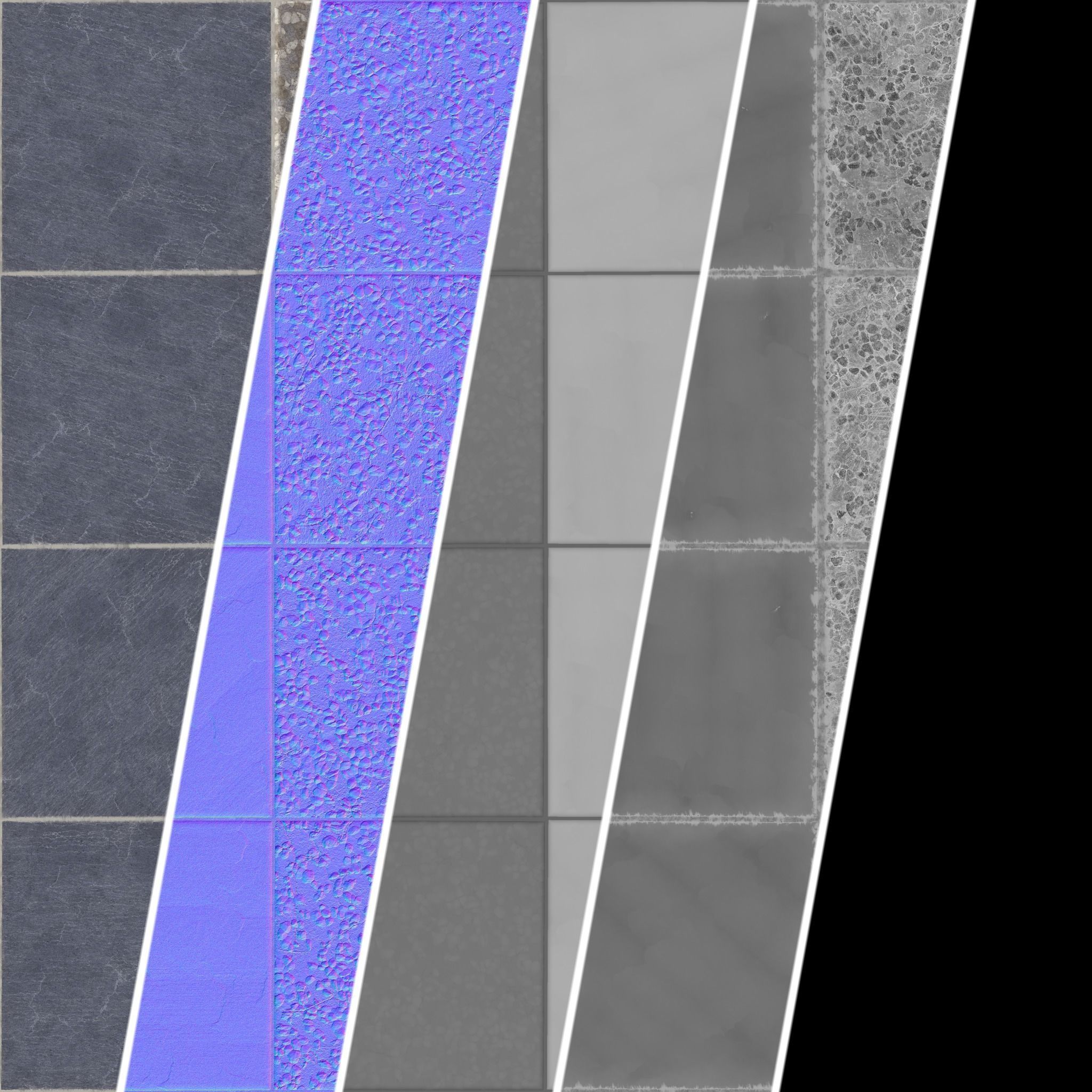 Texture Tile Materials 32- Concrete Tiling By Gravel Sbsar Pbr Seamless ...