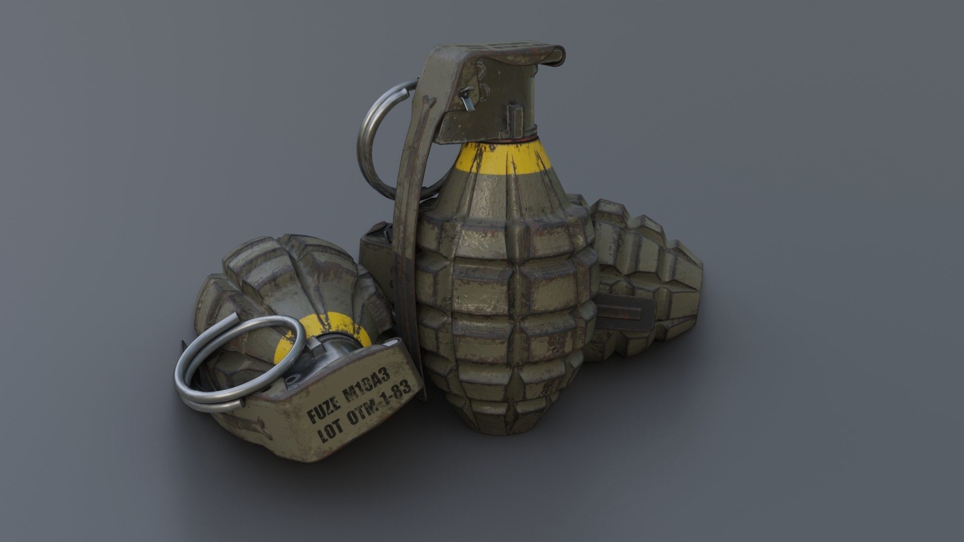 3D model MK2 HandGrenade GameReady VR / AR / low-poly | CGTrader