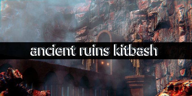 3D model Ancient Ruins Kitbash VR / AR / low-poly | CGTrader