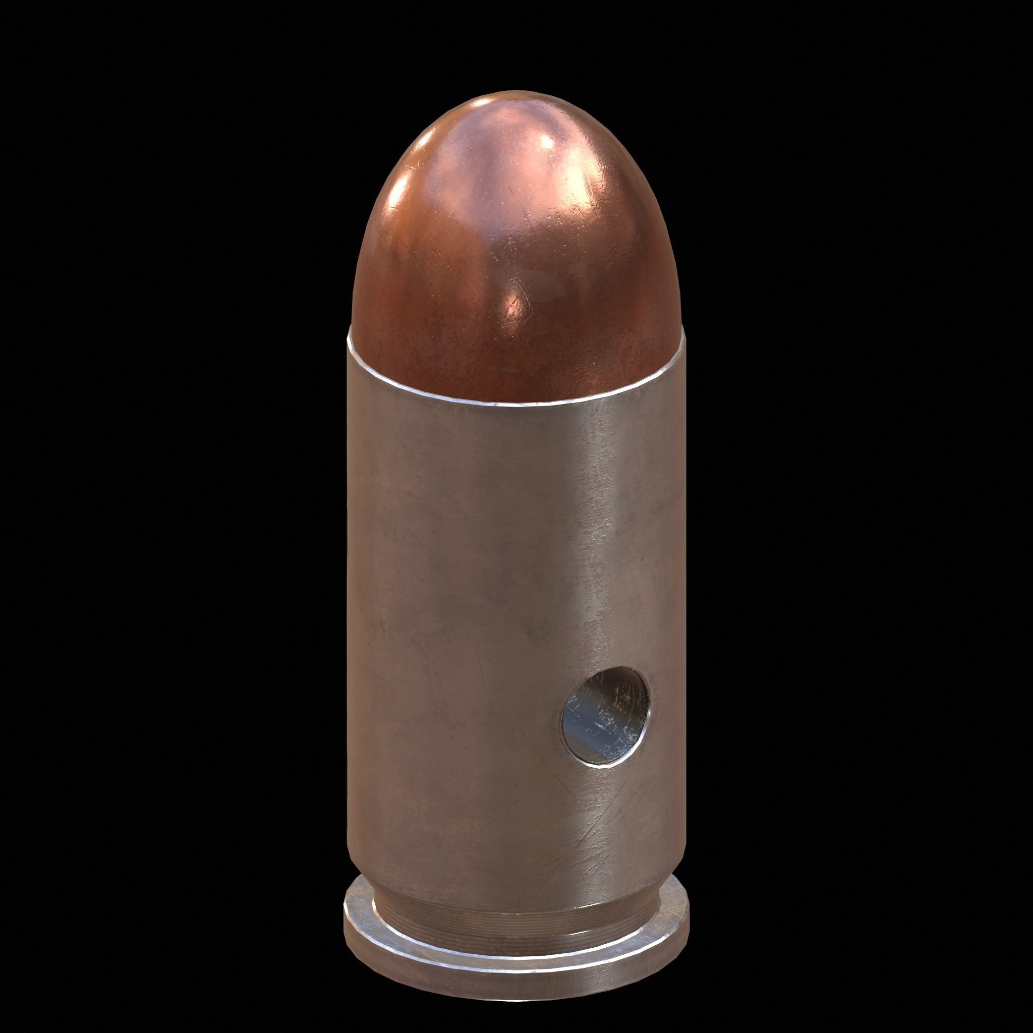 3d Model 45 Acp Cartridge Vr Ar Low Poly Cgtrader
