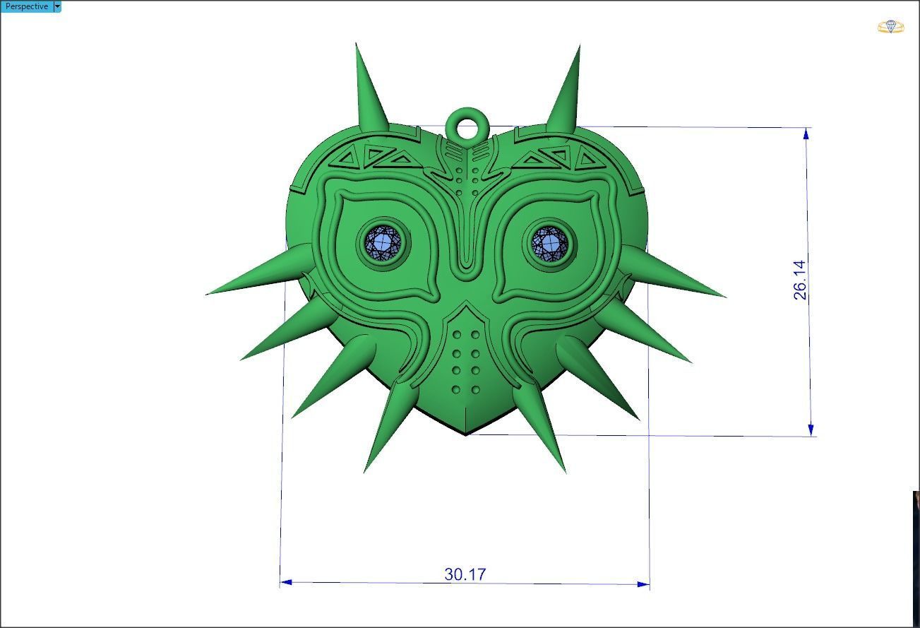 Majoras Mask Medal 3D model 3D printable | CGTrader