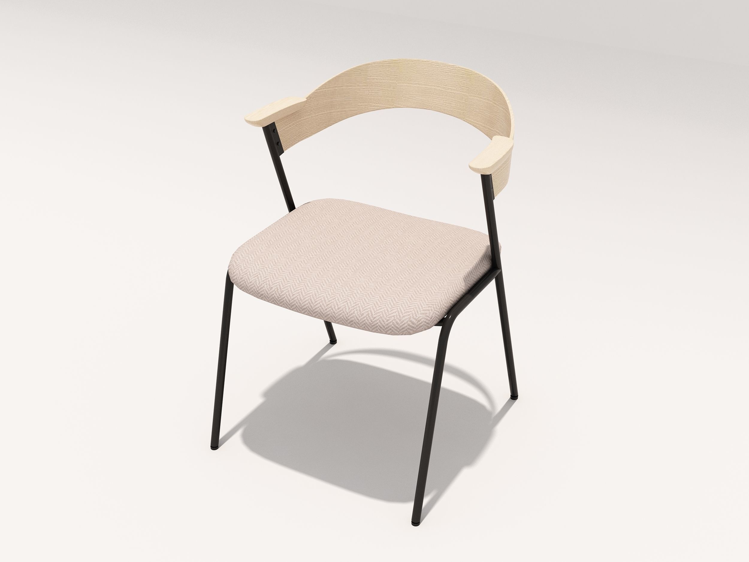 Danis Short Arm Chair 3D model 3D printable | CGTrader